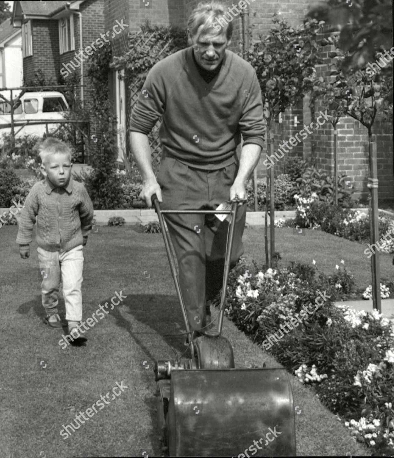 Goalkeeper Bert Trautmann Home Son Stephen Editorial Stock Photo ...