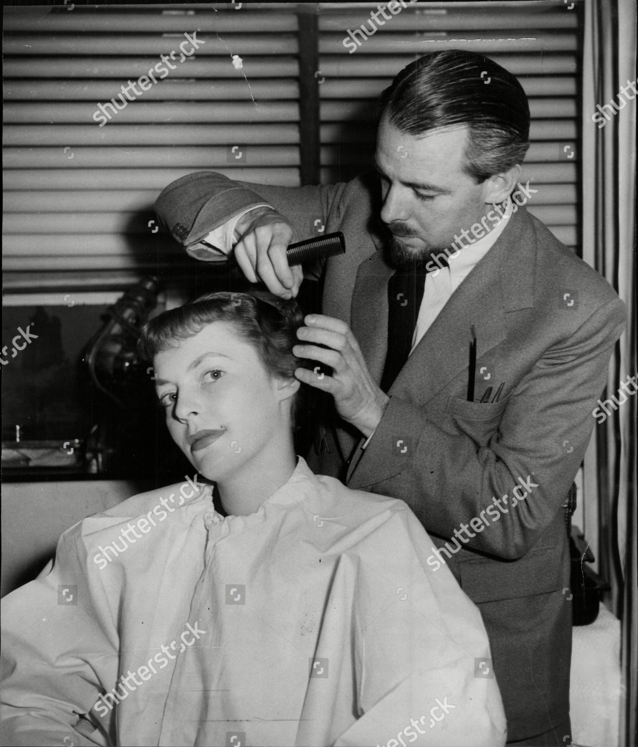 Hairdresser Frederick French Styling Hair Irish Editorial Stock Photo ...