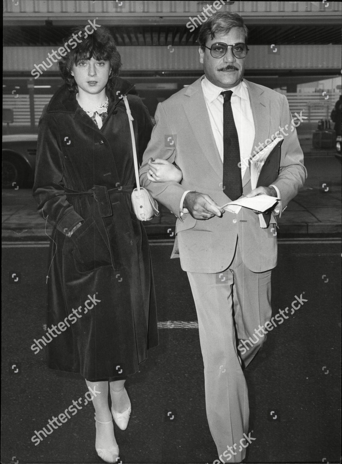 Oliver Reed Actor His Girlfriend Josephine Editorial Stock Photo ...