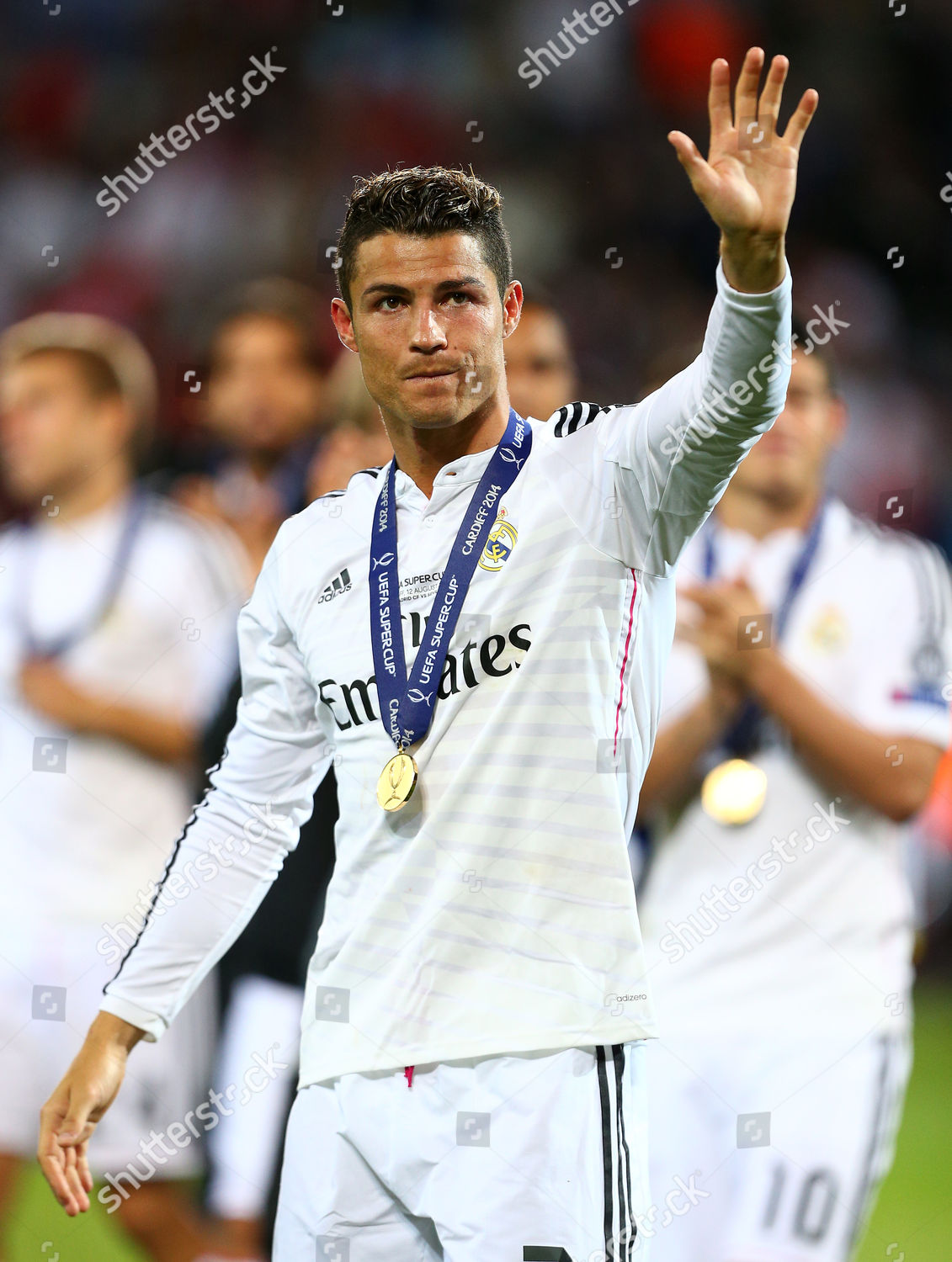 Cristiano Ronaldo Real Madrid Waves Crowd Editorial Stock Photo - Stock ...
