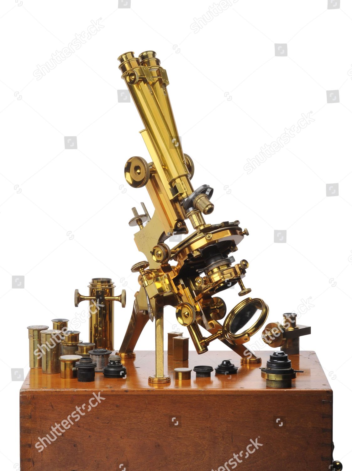 Watson Van Heurck Binocular Microscope Editorial Stock Photo - Stock ...