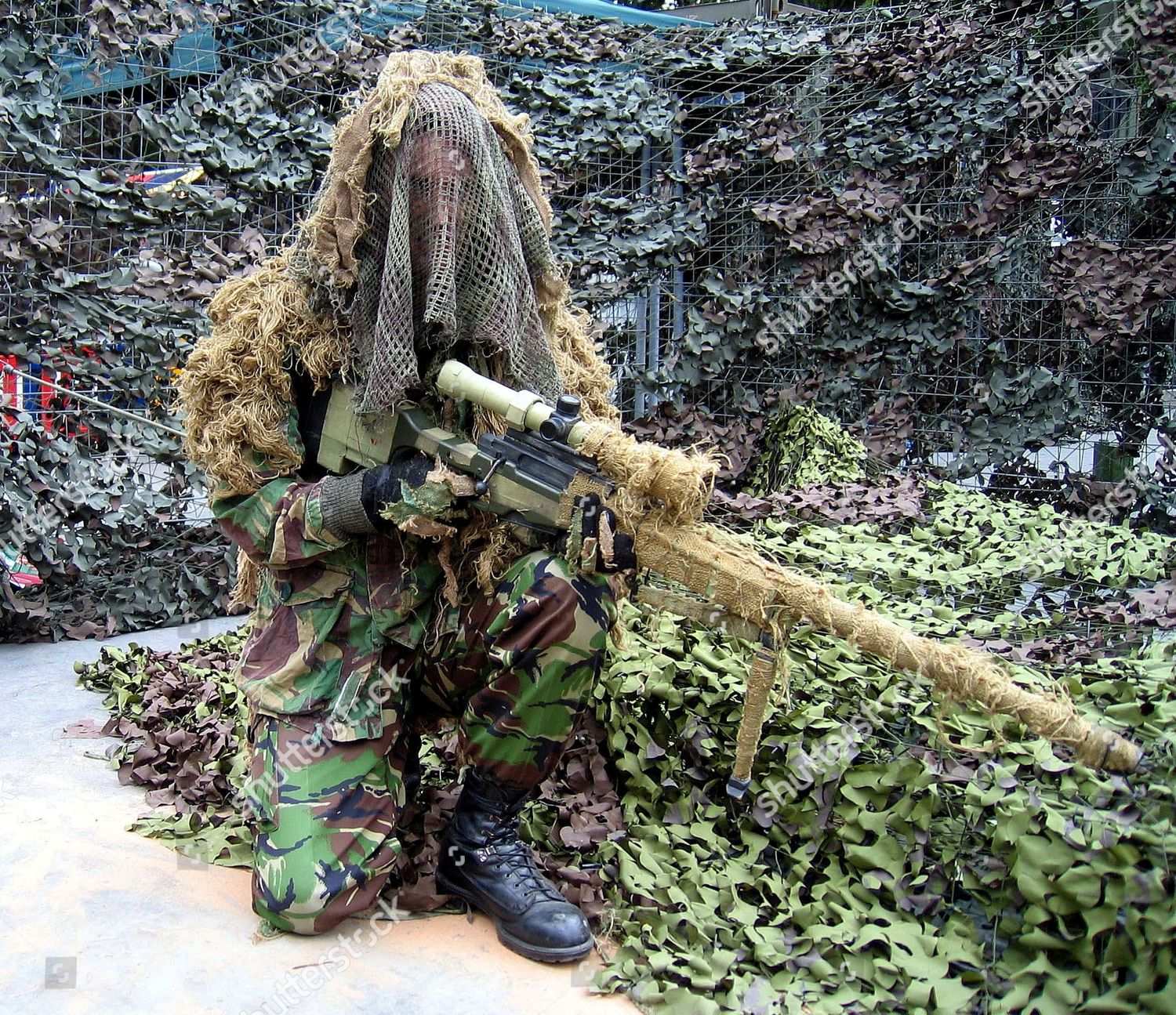 British Army Front Line Sniper Holding Editorial Stock Photo - Stock ...