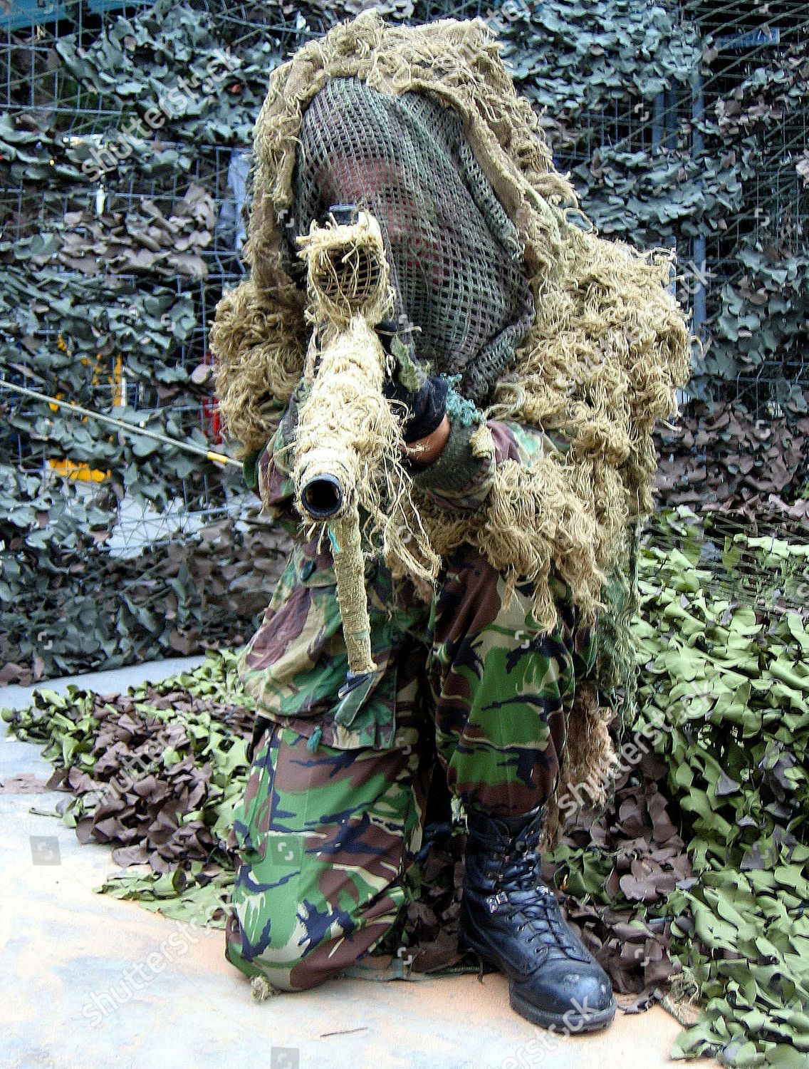 British Army Front Line Sniper Holding Editorial Stock Photo - Stock ...
