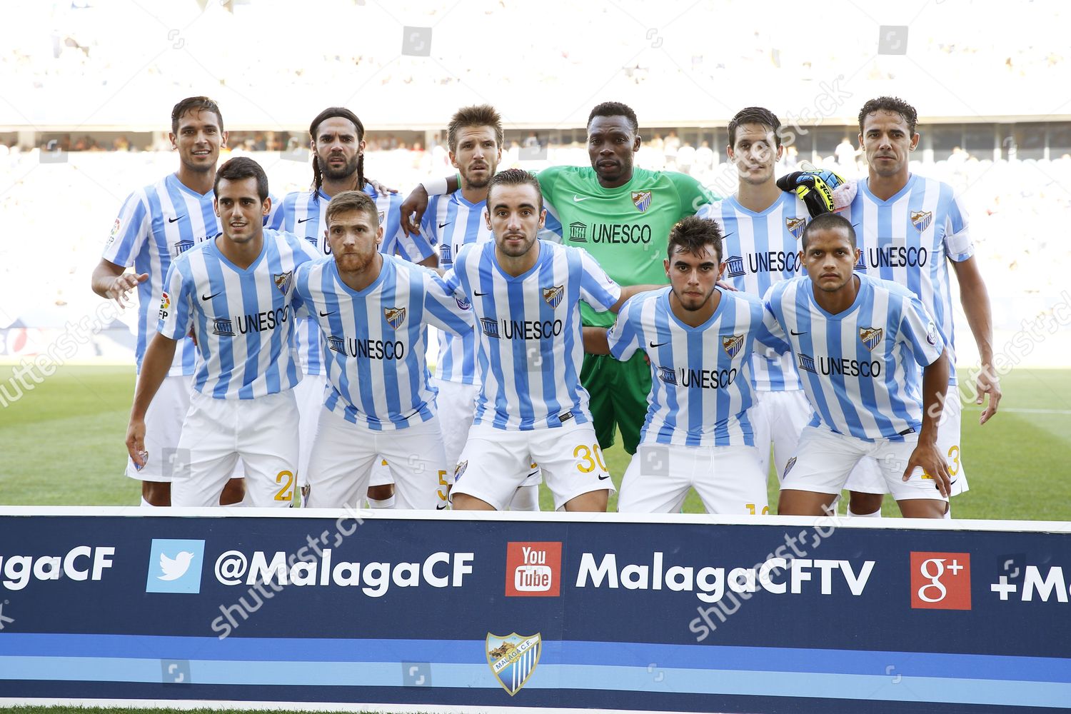 Malaga Team Group Lineup Editorial Stock Photo - Stock Image | Shutterstock