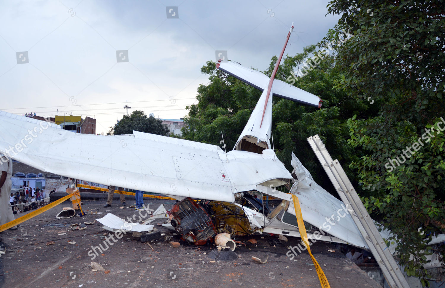 Glider Crashes Onto Roof Building Editorial Stock Photo - Stock Image ...