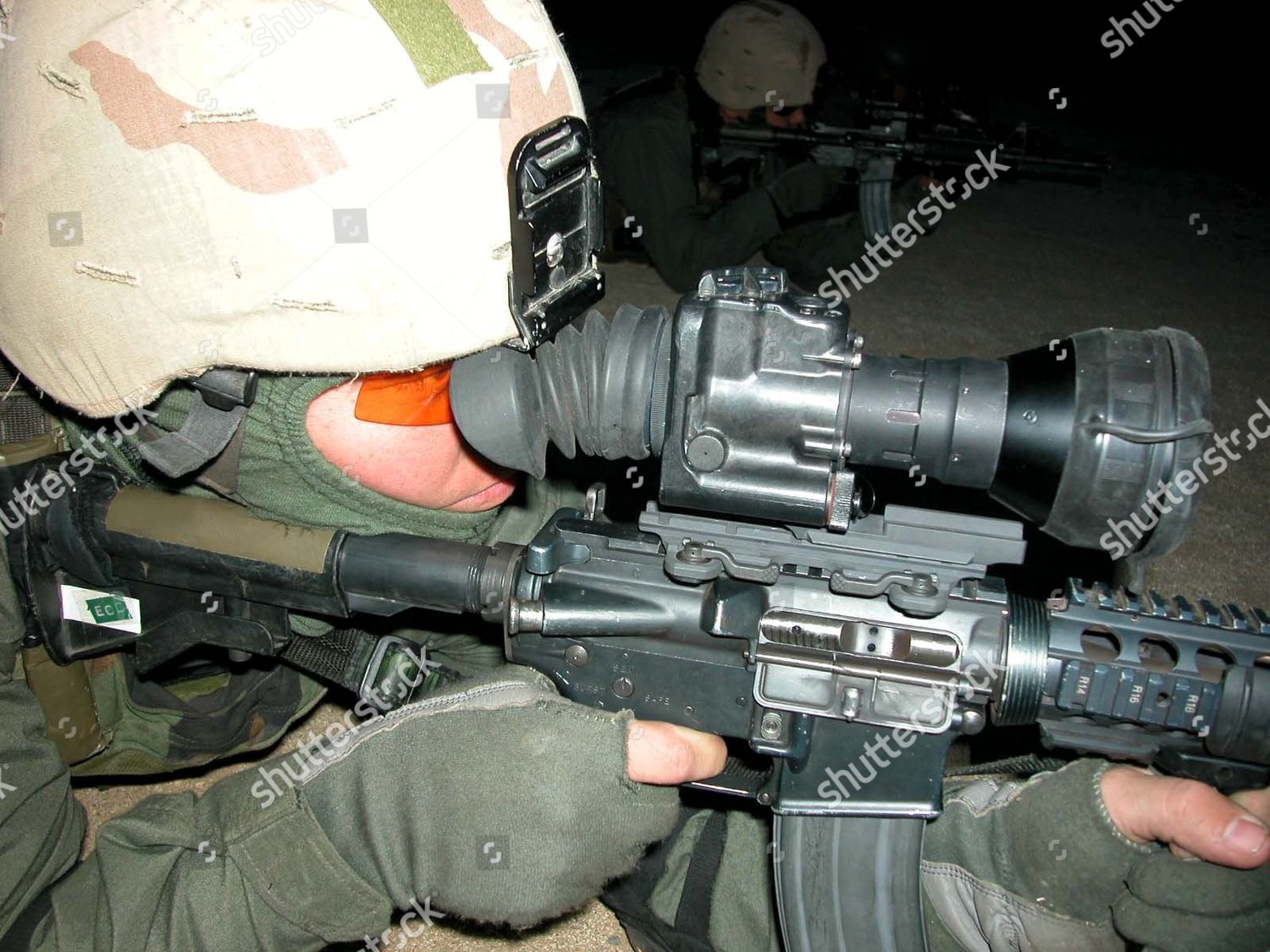 Explosive Ordnance Demolition Marine Fires His Editorial Stock Photo ...