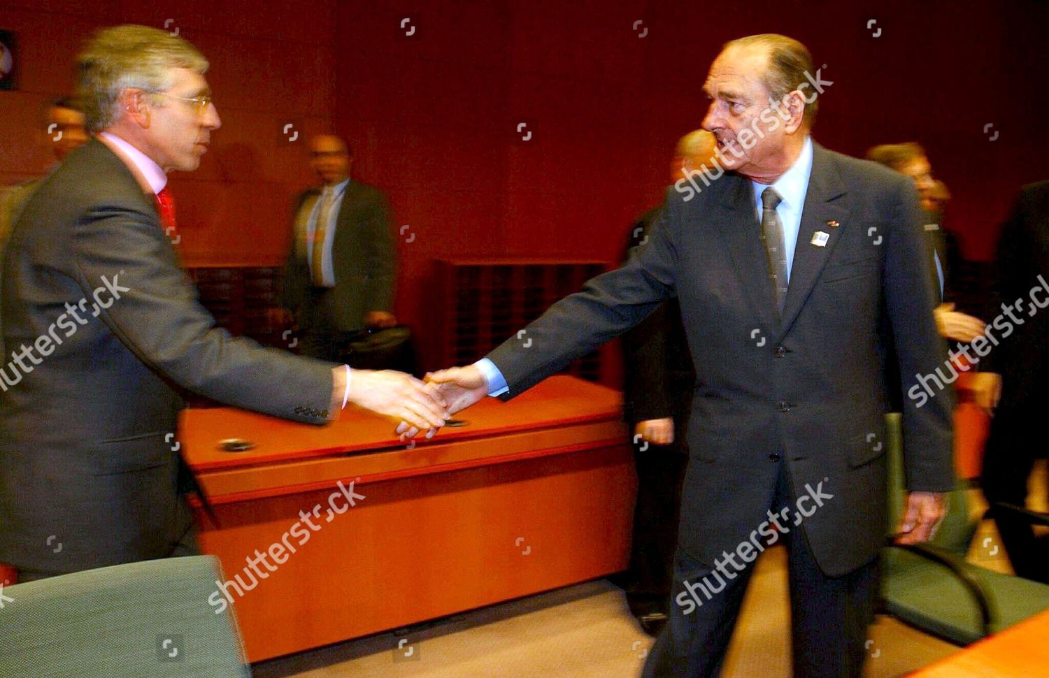 Jack Straw Jacques Chirac Editorial Stock Photo - Stock Image ...