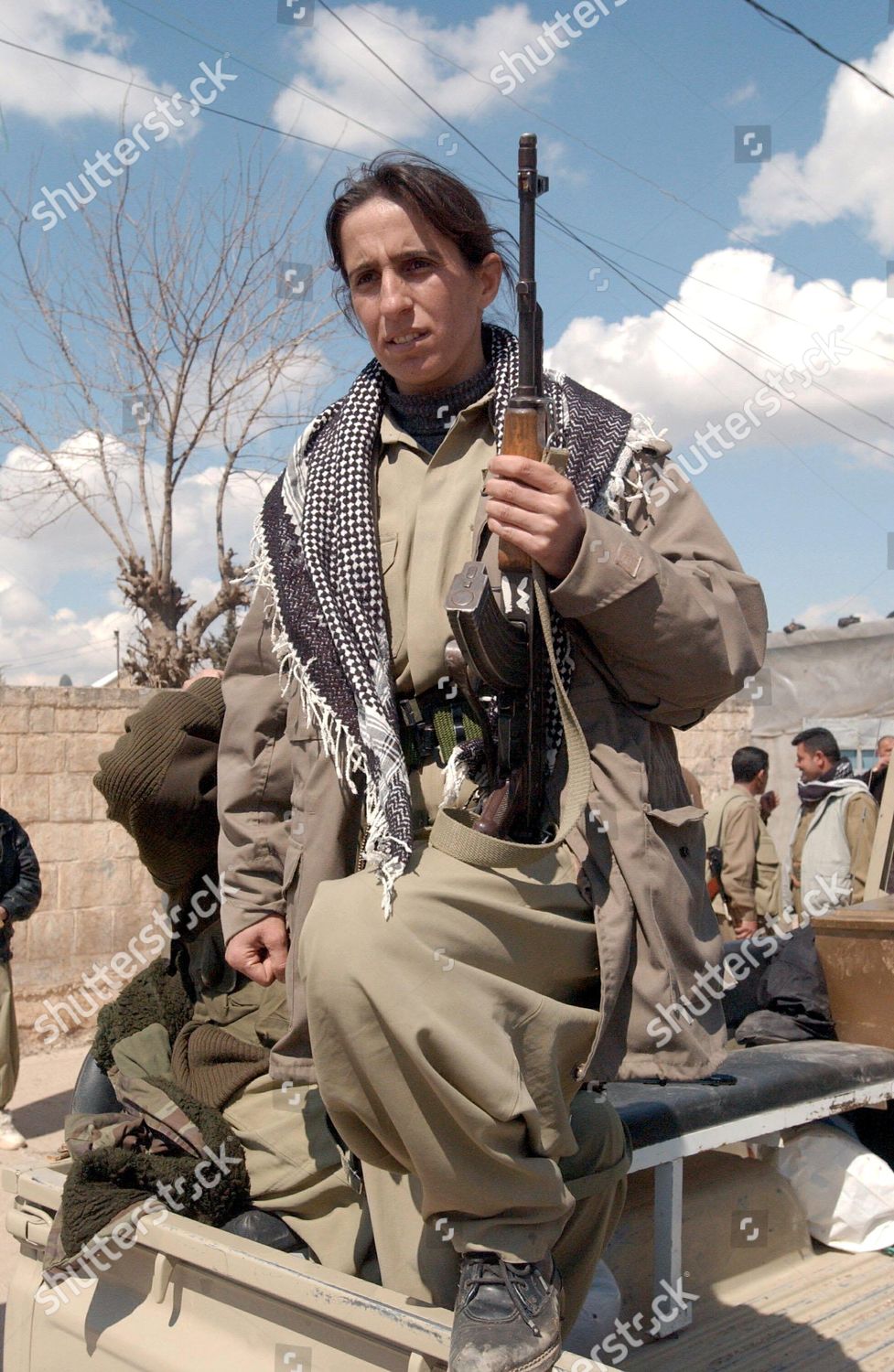 Patriotic Union Kurdistan Puk Woman Soldier Editorial Stock Photo ...