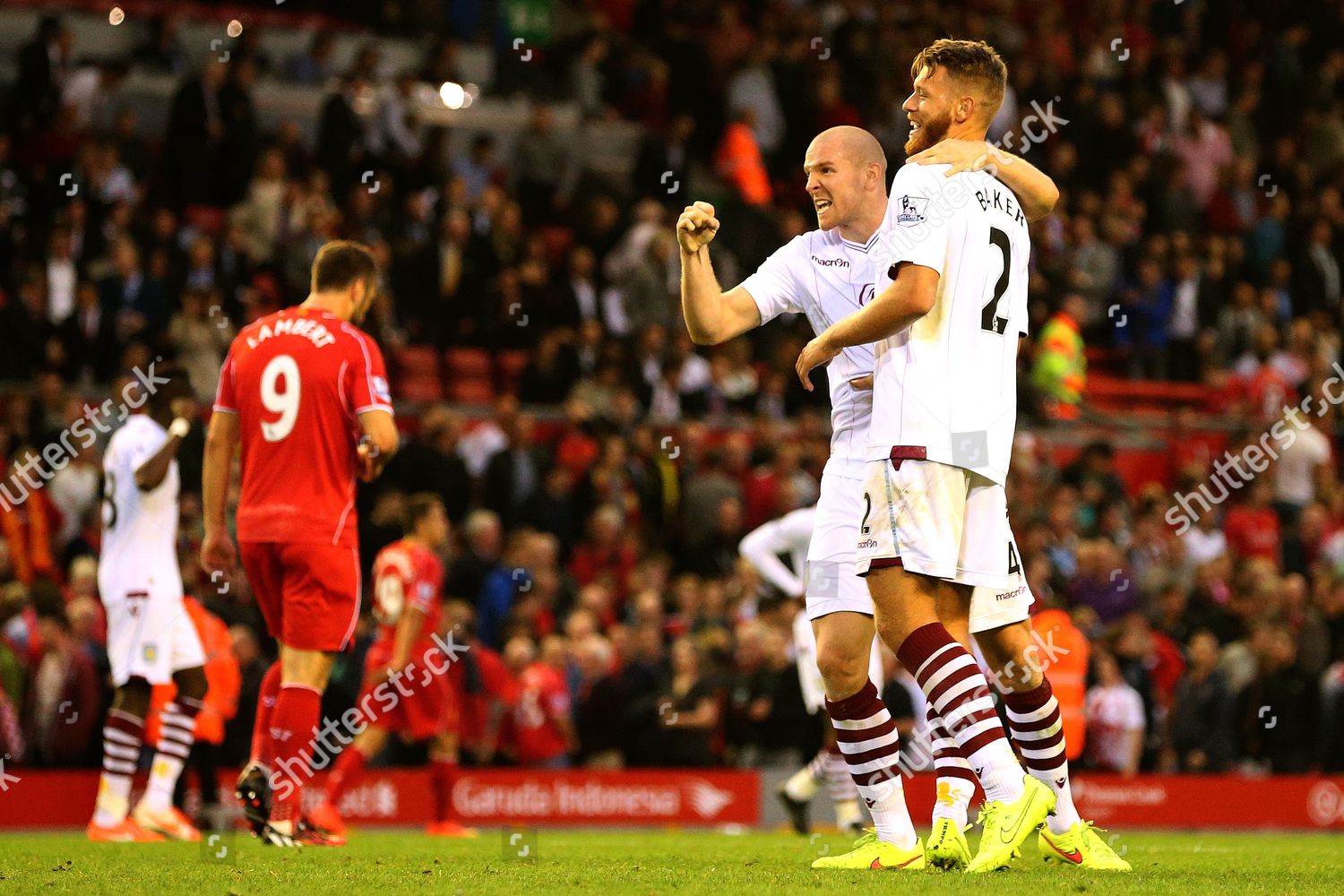 Philippe Senderos Nathan Baker Aston Villa Editorial Stock Photo ...