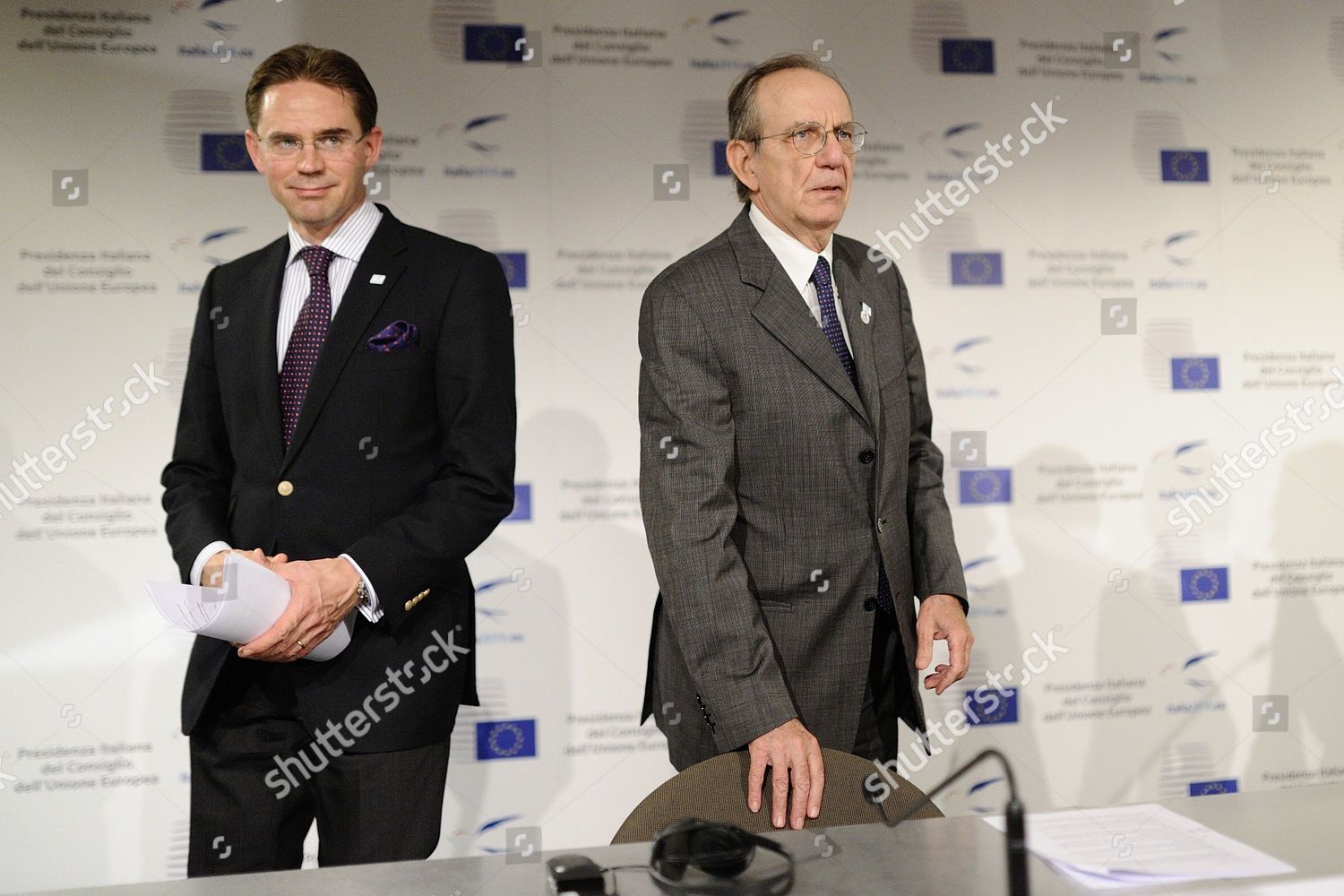 Pier Carlo Padoan Italian Economy Minister Editorial Stock Photo ...