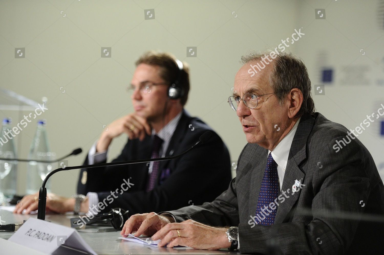 Pier Carlo Padoan Italian Economy Minister Editorial Stock Photo ...