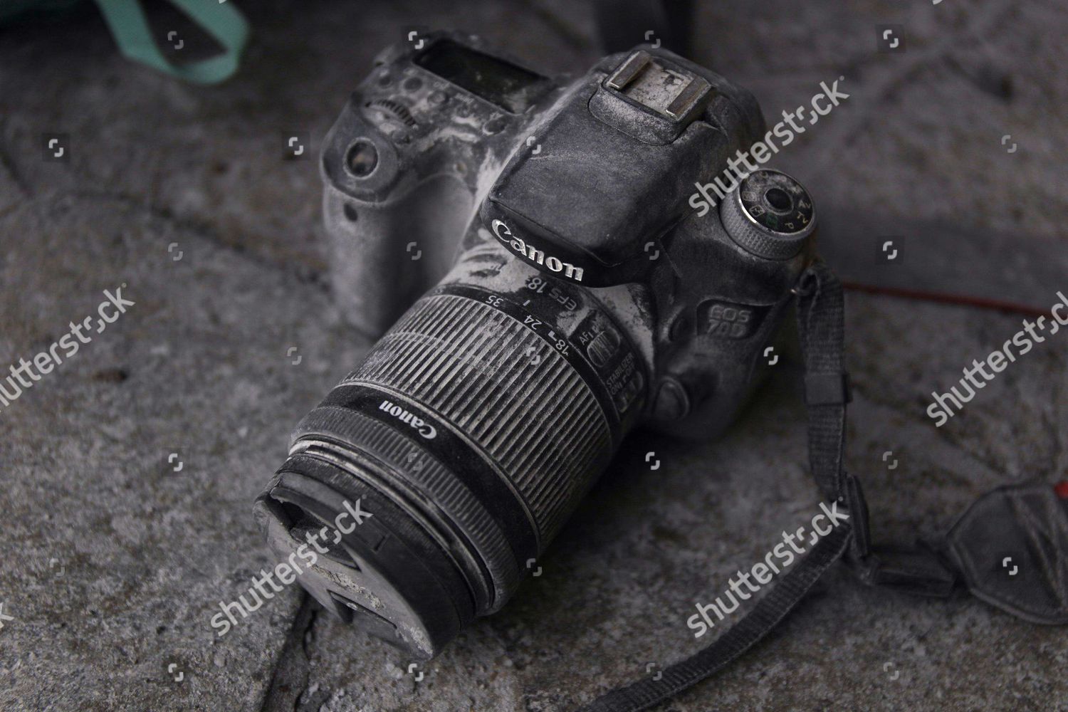 Camera Covered Ash Editorial Stock Photo - Stock Image | Shutterstock