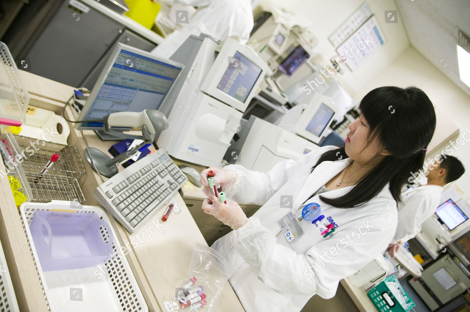 Patients Blood Investigated Laboratory Determine Blood Editorial Stock ...