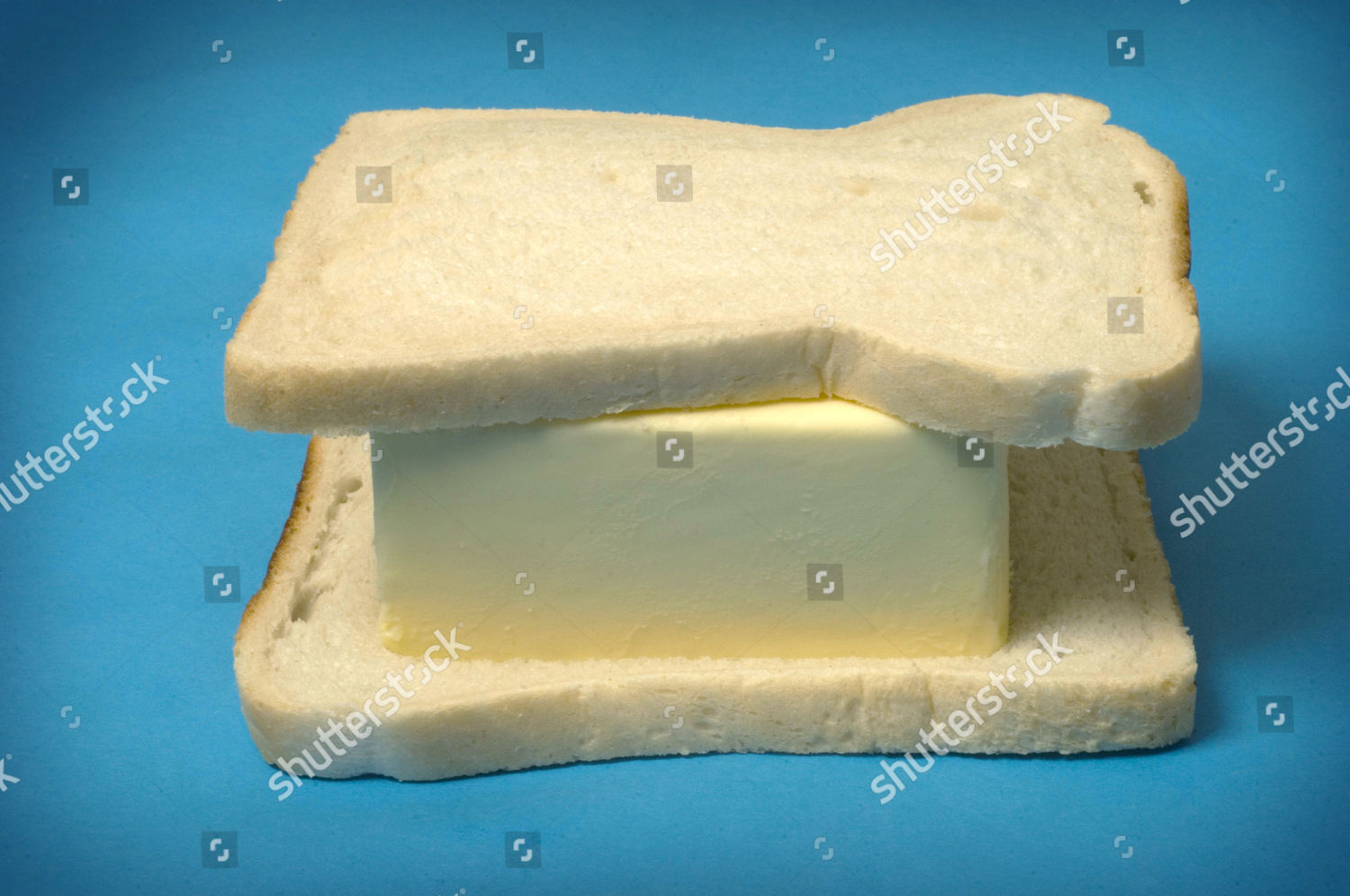 Large Knob Butter Between Two Slices Editorial Stock Photo - Stock ...
