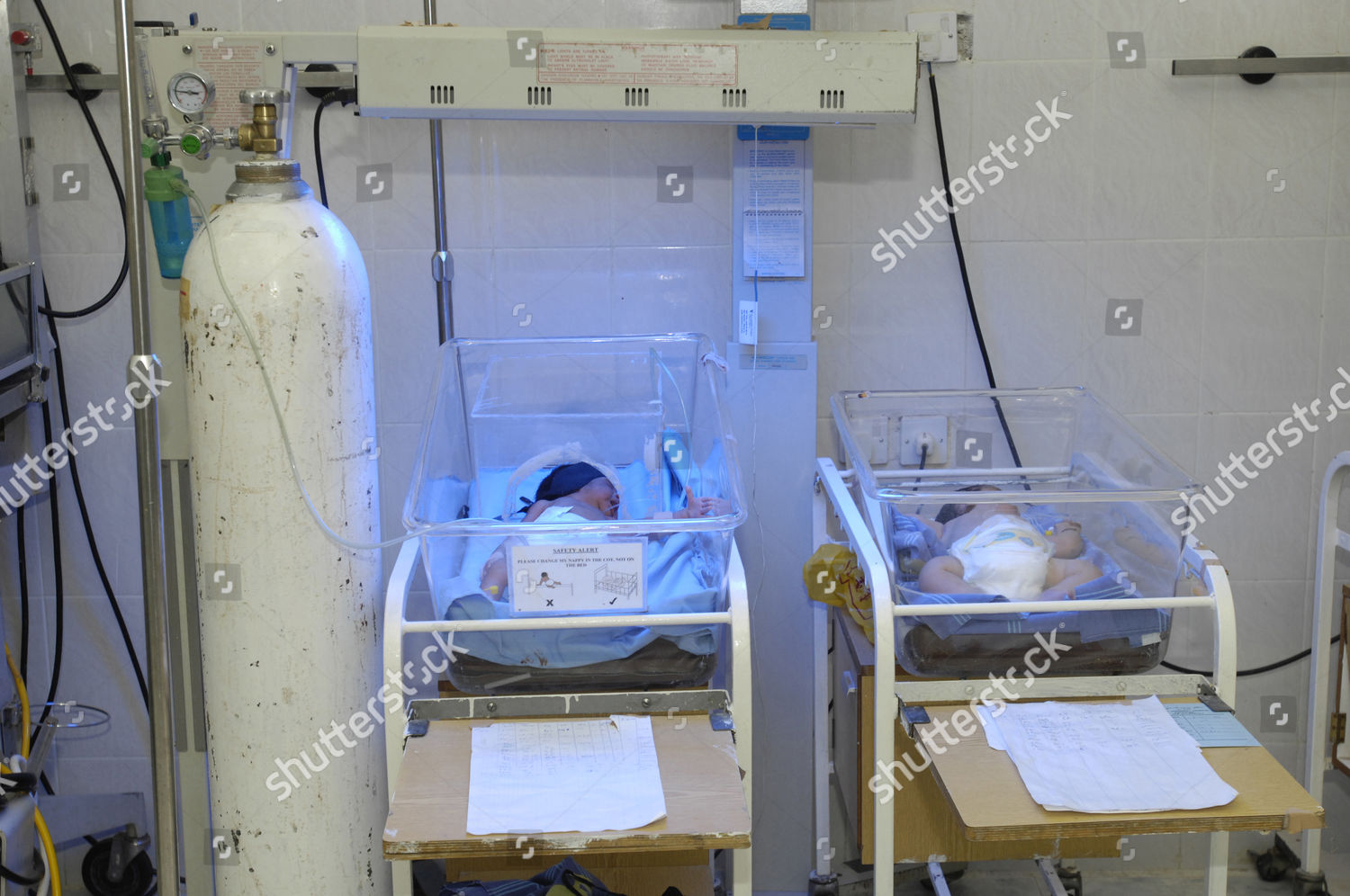 Two Premature Babies Each Incubator Under Editorial Stock Photo - Stock ...