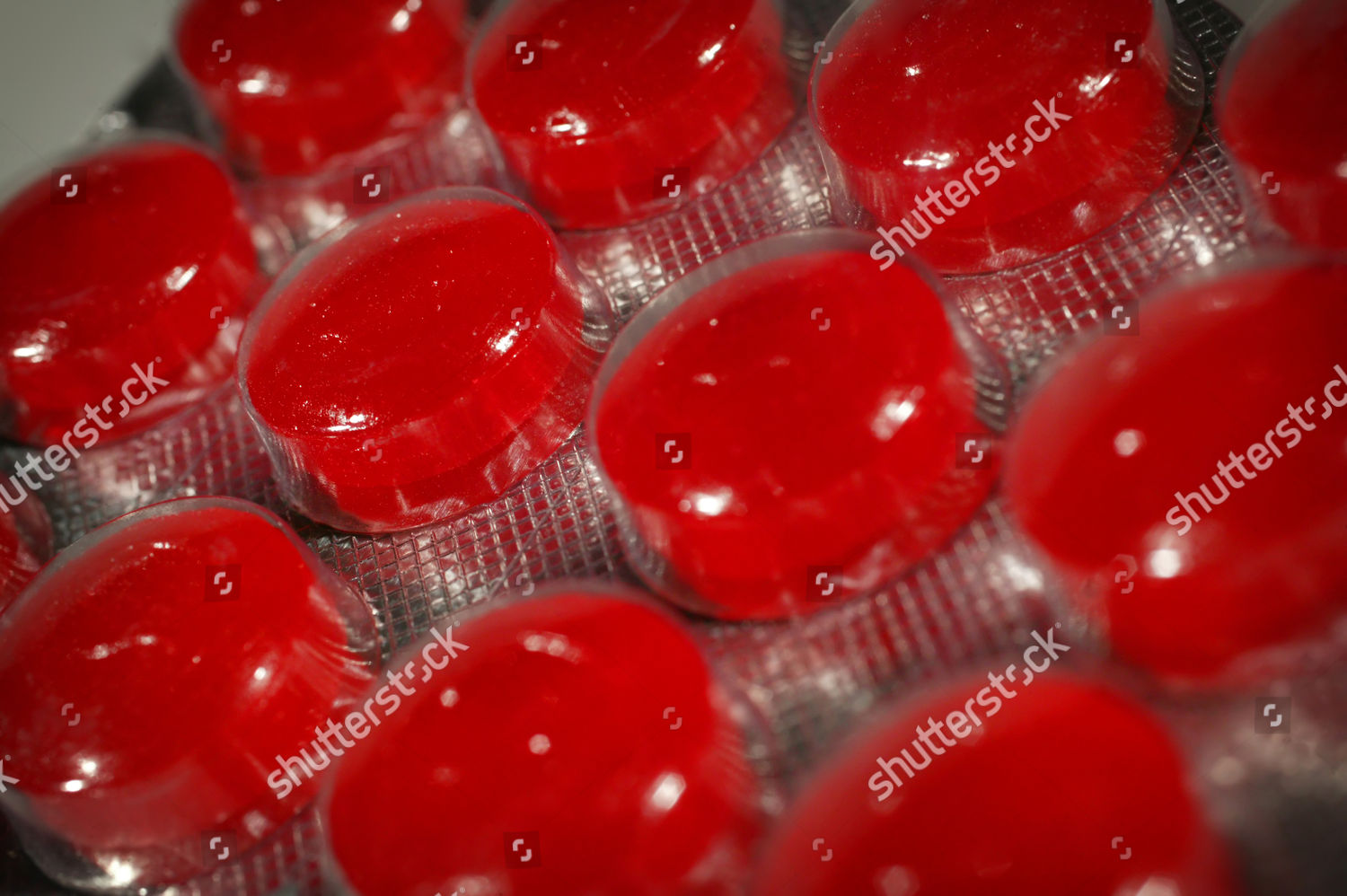 Close Blister Pack Red Throat Lozenges Editorial Stock Photo - Stock ...