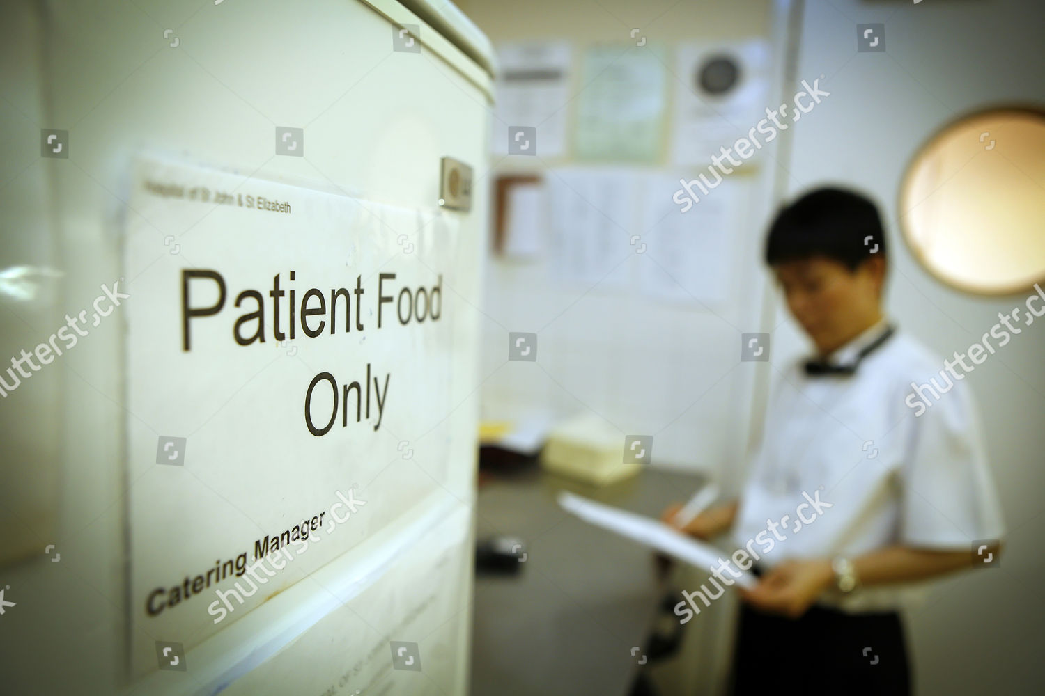 Hospital Waiter Overlooking Patients Food Order Editorial Stock Photo ...