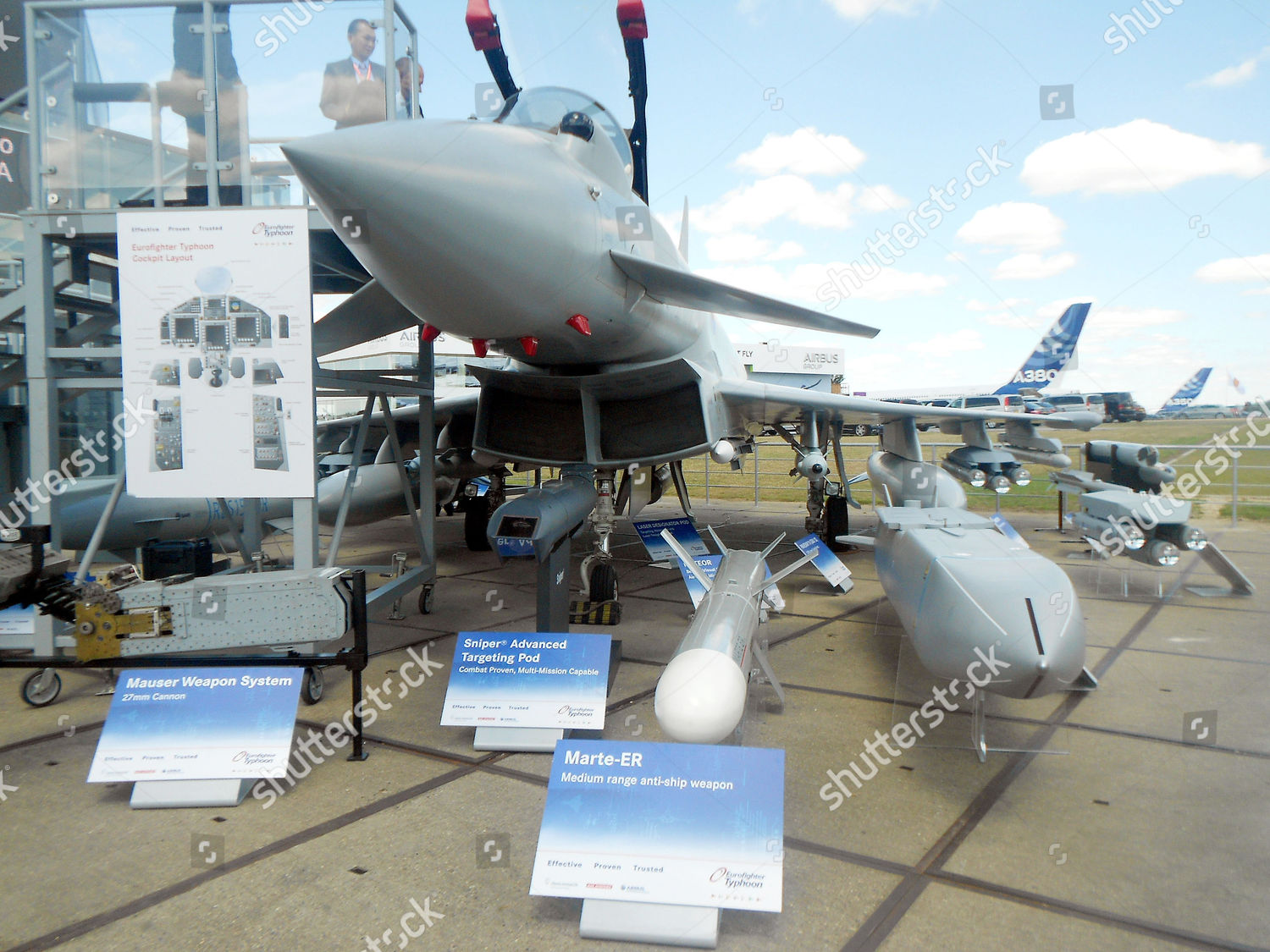 Eurofighter Typhoon Missile Weapon Systems Left Editorial Stock Photo ...