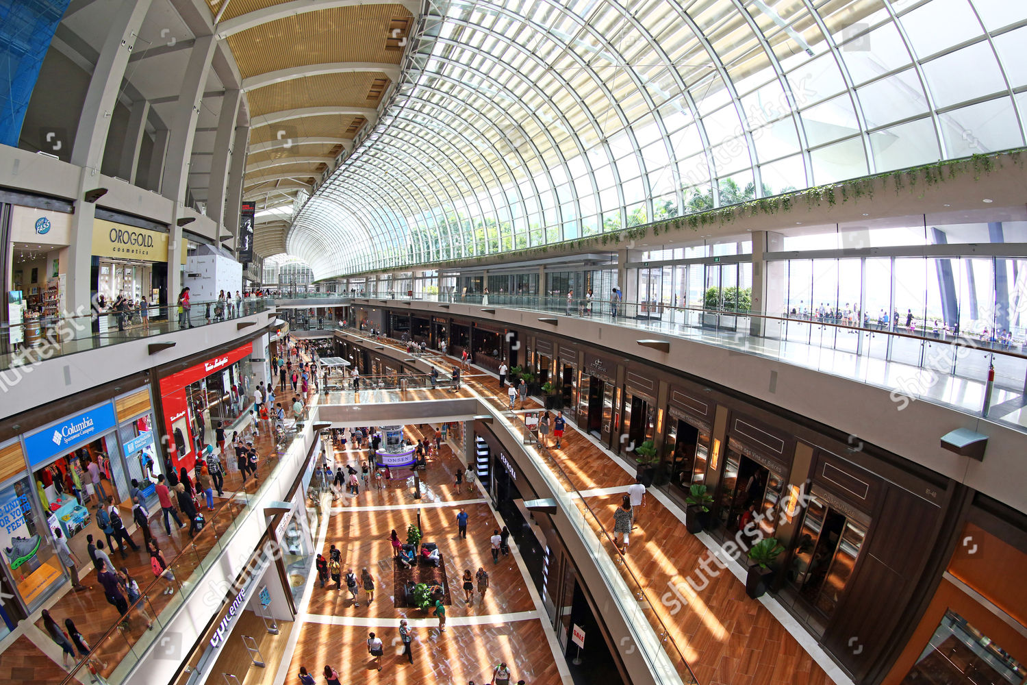 Marina Bay Sands Shopping Centre Shops Editorial Stock Photo - Stock ...