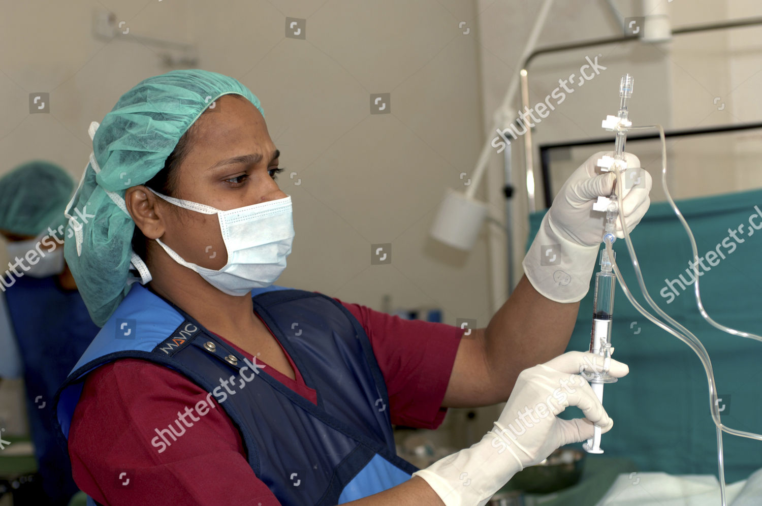 Model Released Member Cardiac Catheterization Team Editorial Stock ...