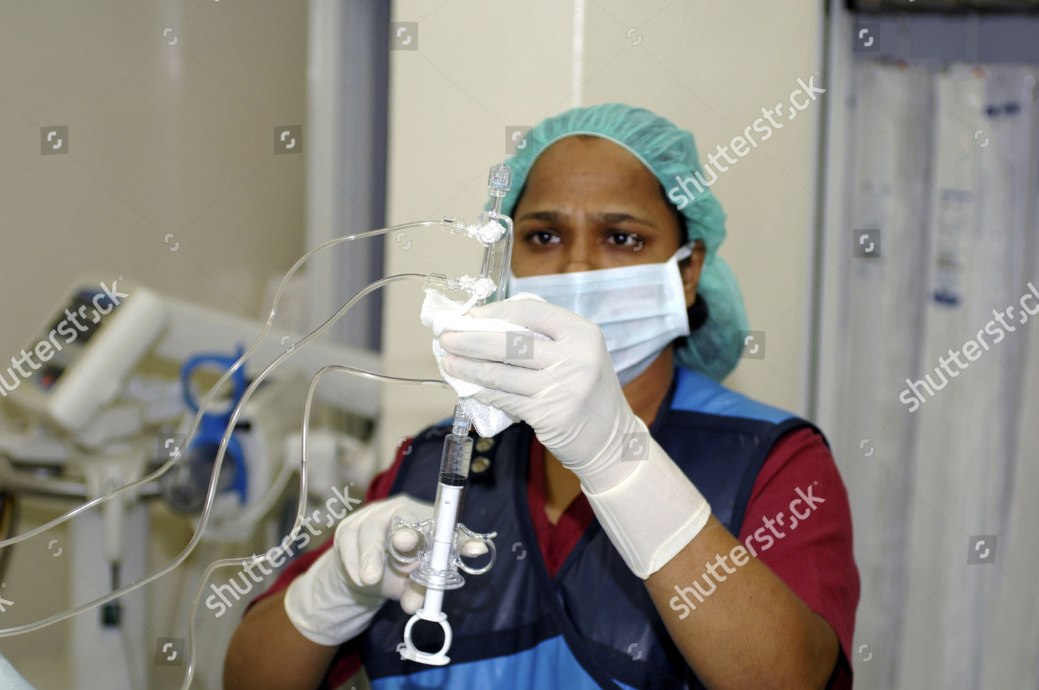 Model Released Member Cardiac Catheterization Team Editorial Stock ...