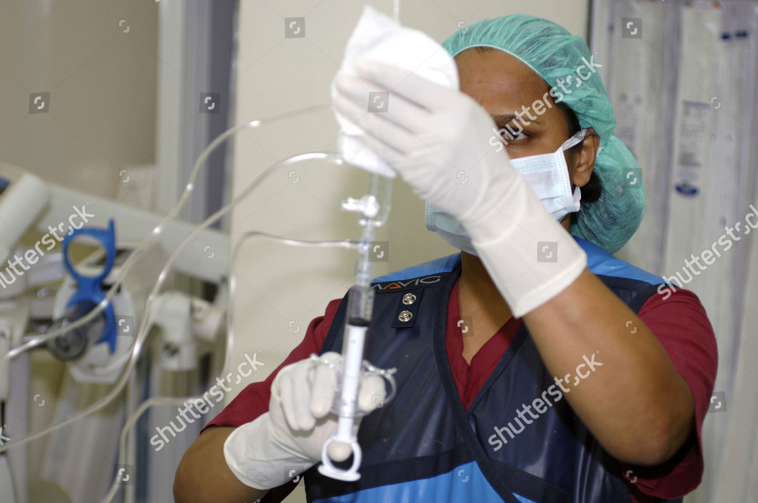 Model Released Member Cardiac Catheterization Team Editorial Stock ...