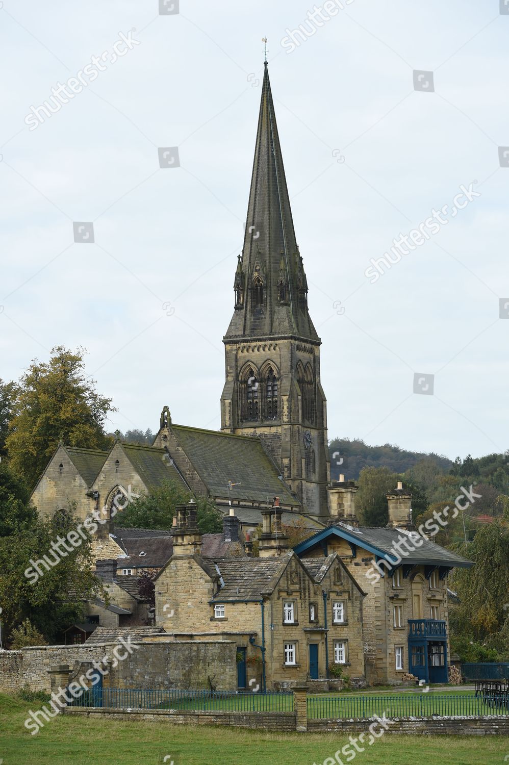 St Peters Church Edensor Editorial Stock Photo - Stock Image | Shutterstock
