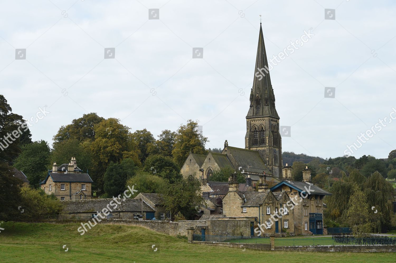 St Peters Church Edensor Editorial Stock Photo - Stock Image | Shutterstock
