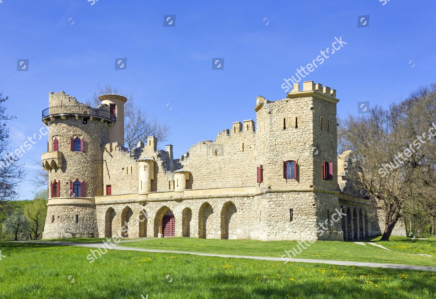 Johns Castle Januv Hrad Near Lednice Editorial Stock Photo - Stock ...