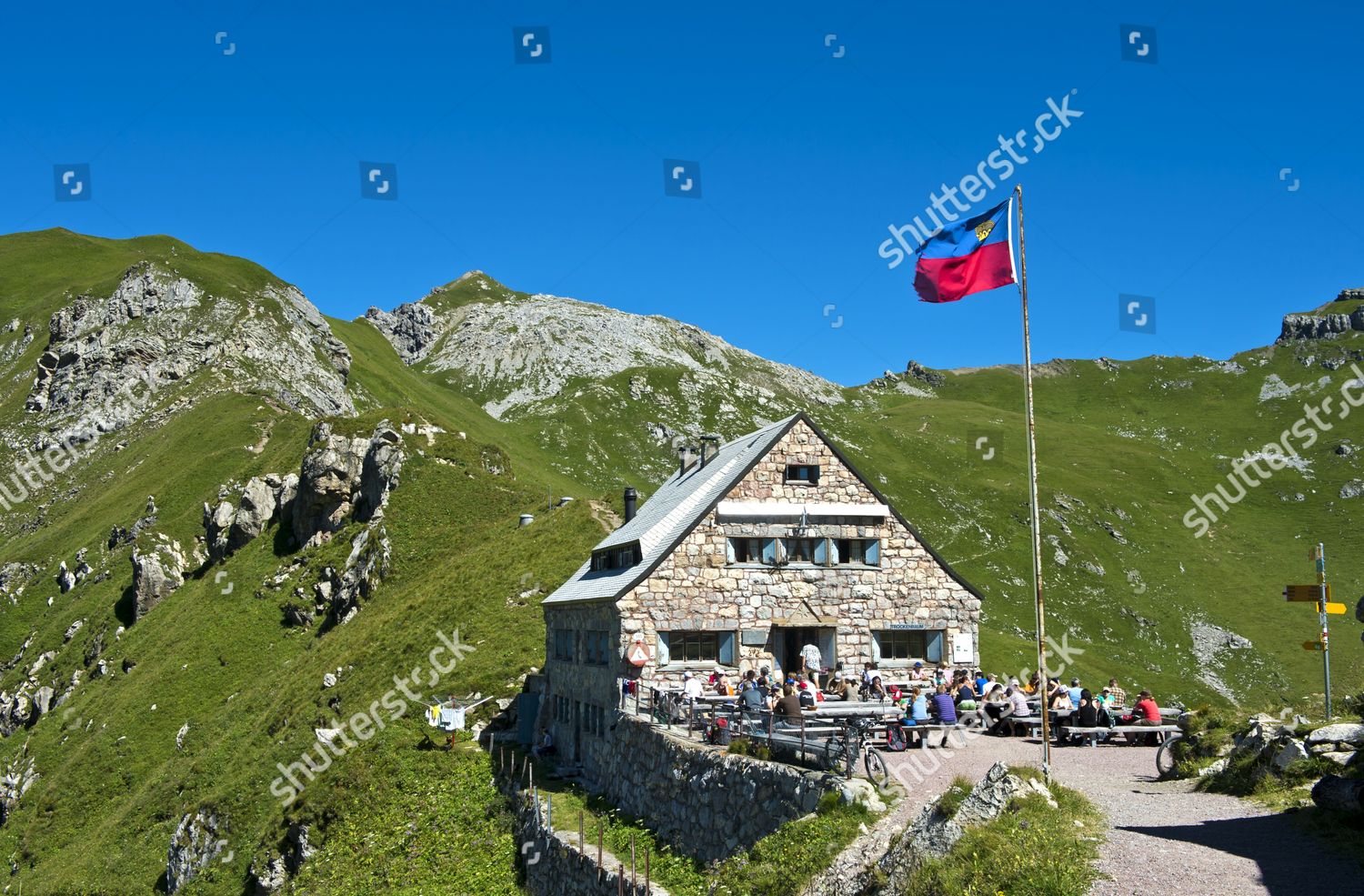 Mountain Refuge Liechtenstein Alpine Club Lav Editorial Stock Photo ...