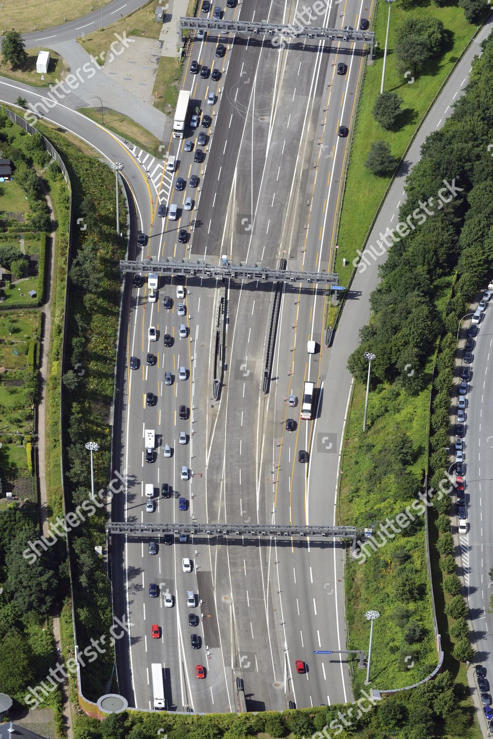 Aerial View Tunnel Mouth Elbtunnel Tunnel Editorial Stock Photo - Stock ...