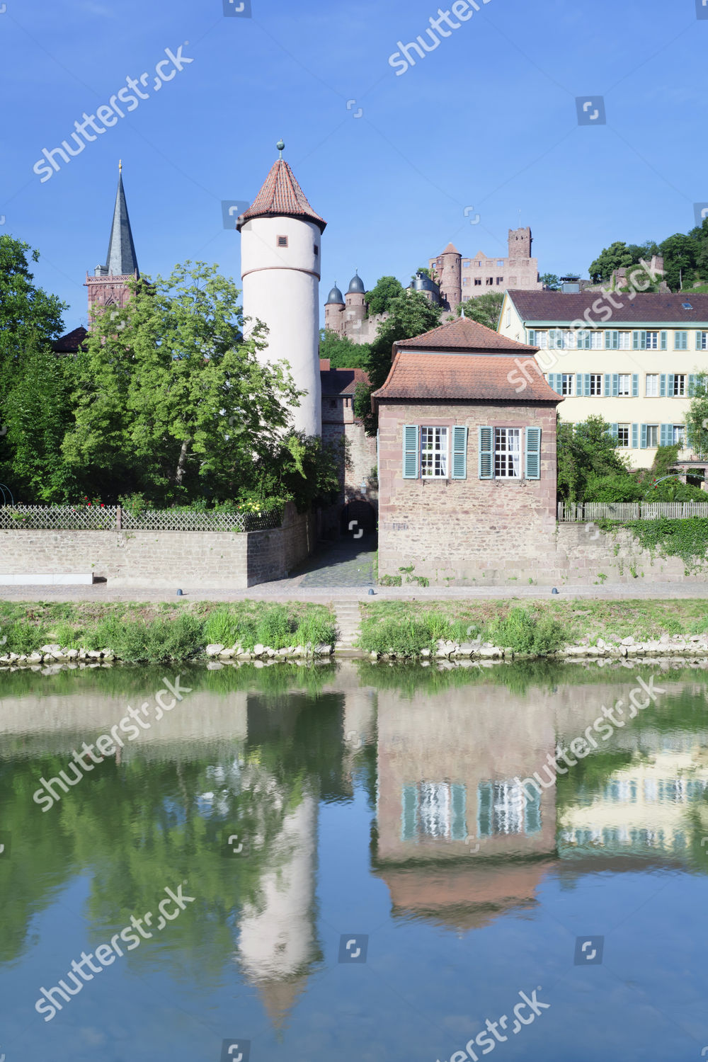 View Over Tauber River On Roter Editorial Stock Photo - Stock Image ...