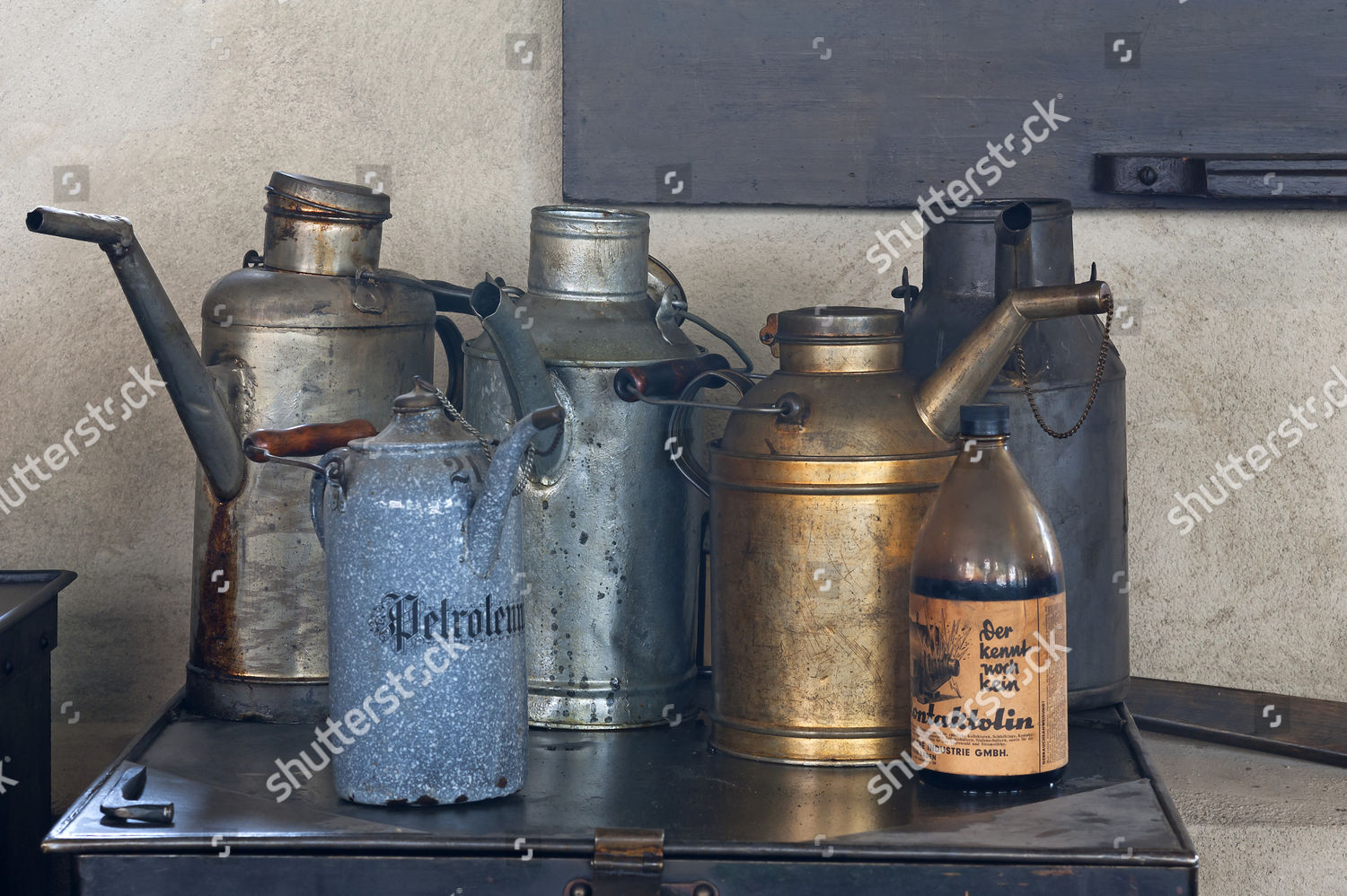 Oil Cans Lubrication Steam Engine Museum Editorial Stock Photo - Stock ...
