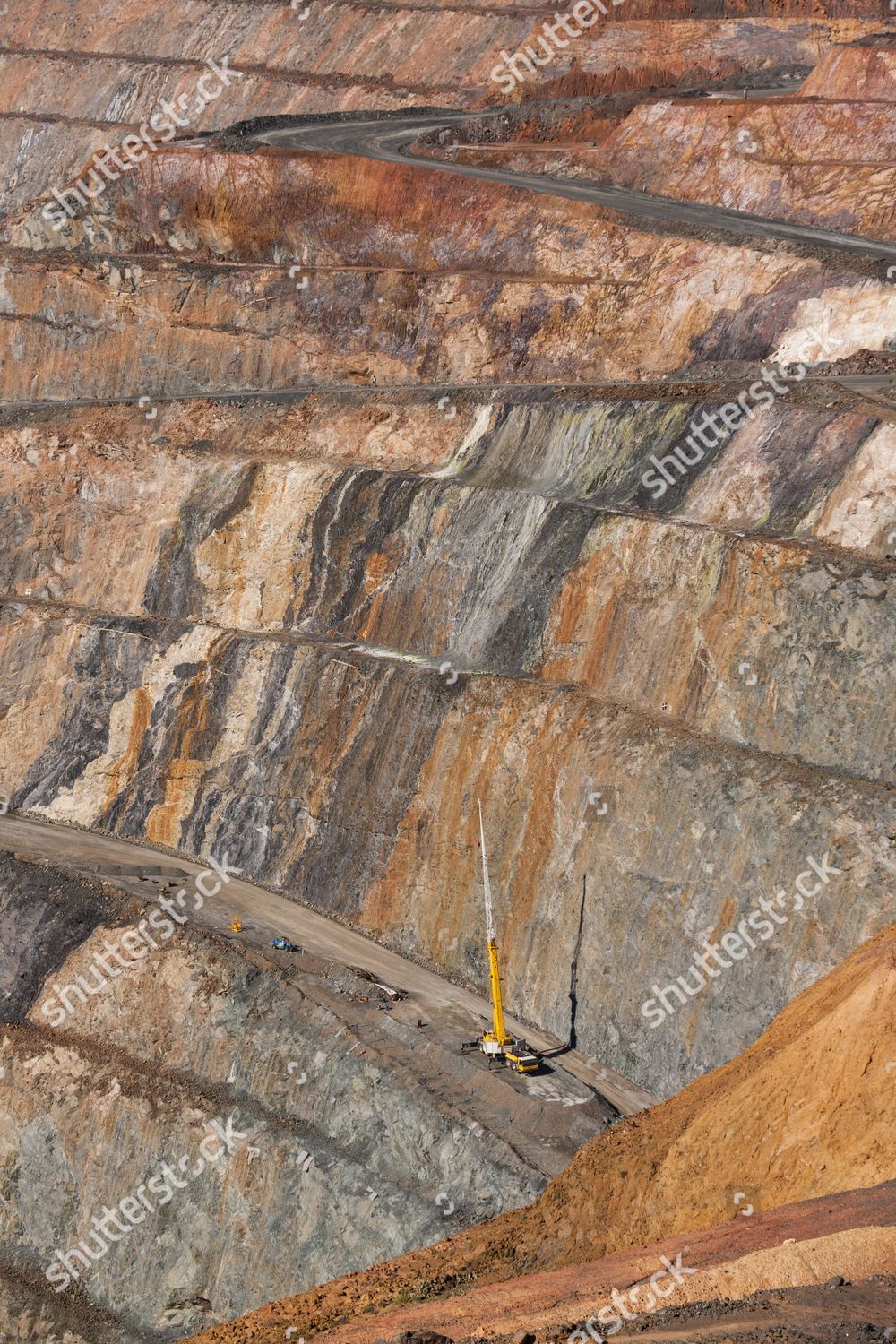Crane Fimiston Open Pit Super Pit Editorial Stock Photo - Stock Image ...