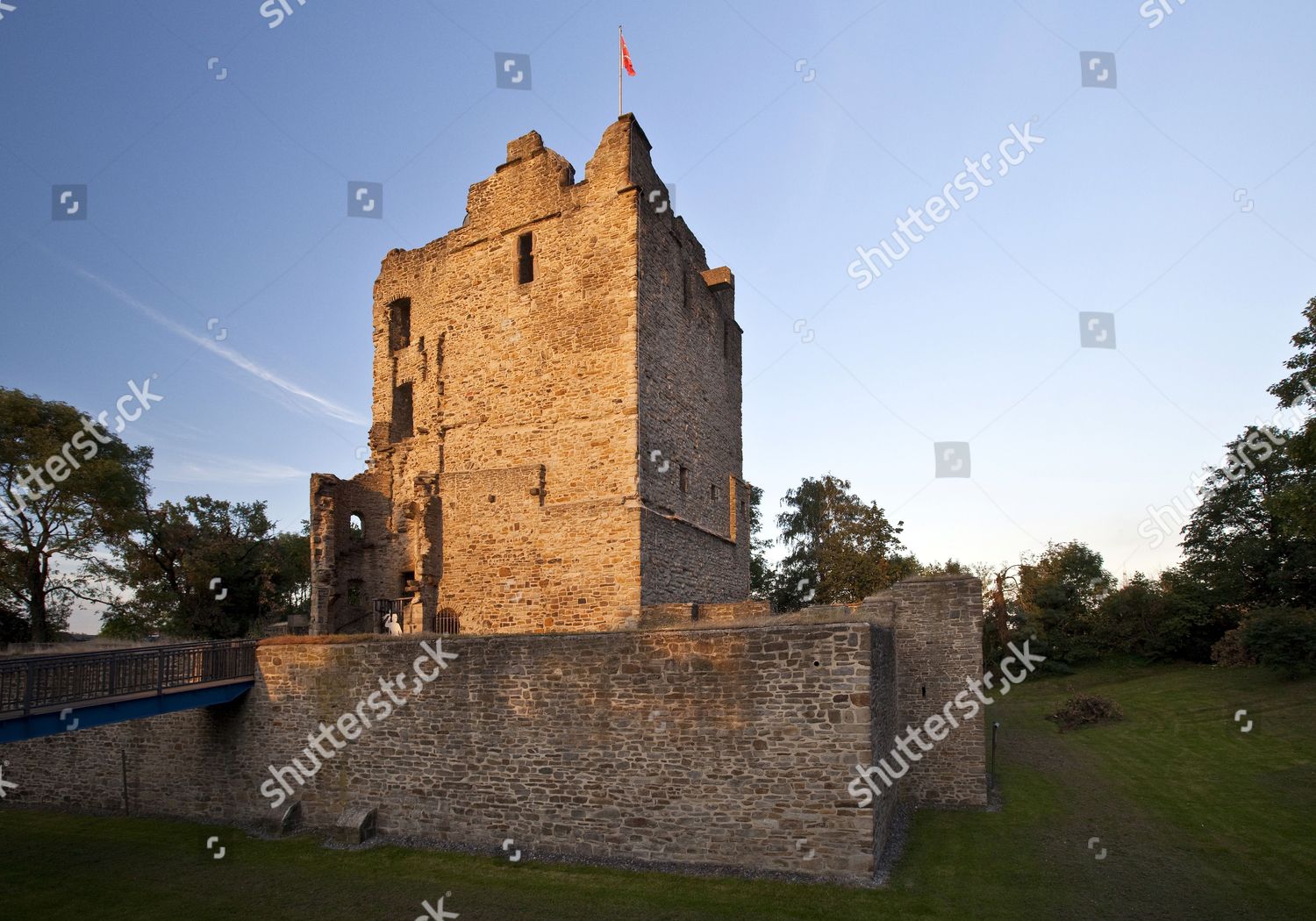 Burg Altendorf Castle Ruins Burgaltendorf Essen Editorial Stock Photo ...