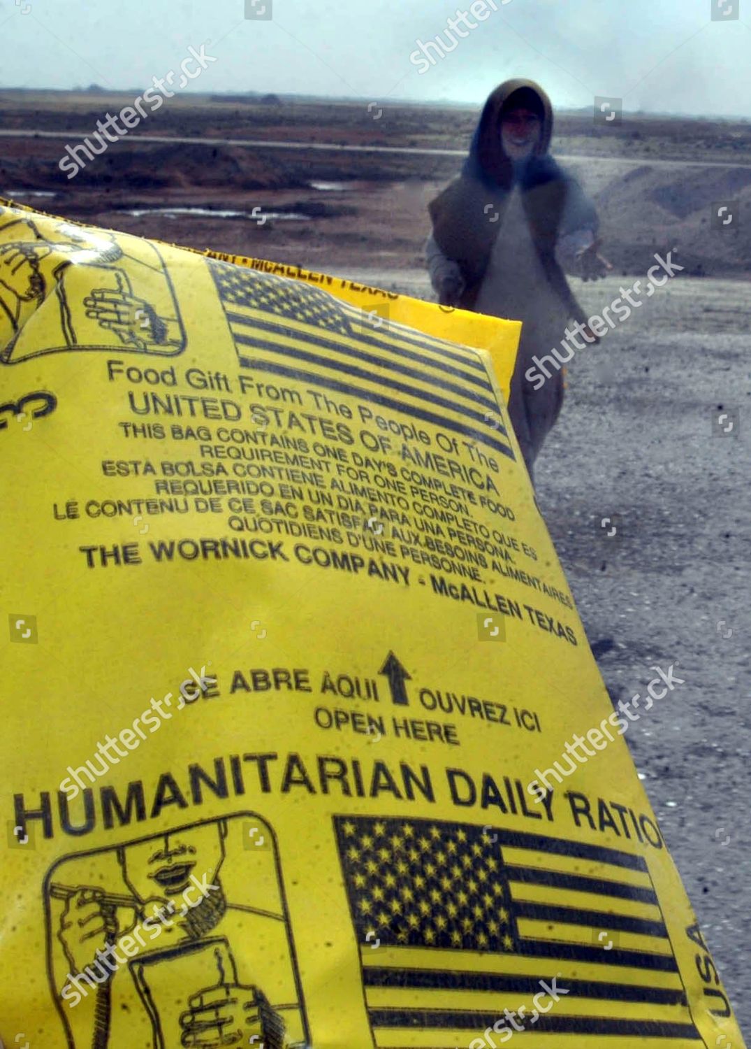 Iraqi Girl Reaches Humanitarian Ration Marines Editorial Stock Photo ...