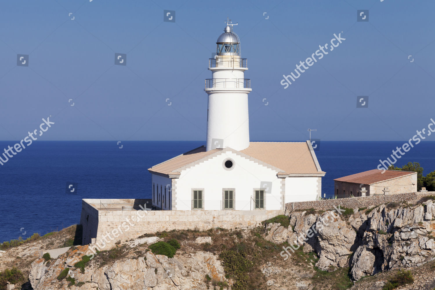 Capdepera Lighthouse Punta De Capdepera Majorca Editorial Stock Photo ...