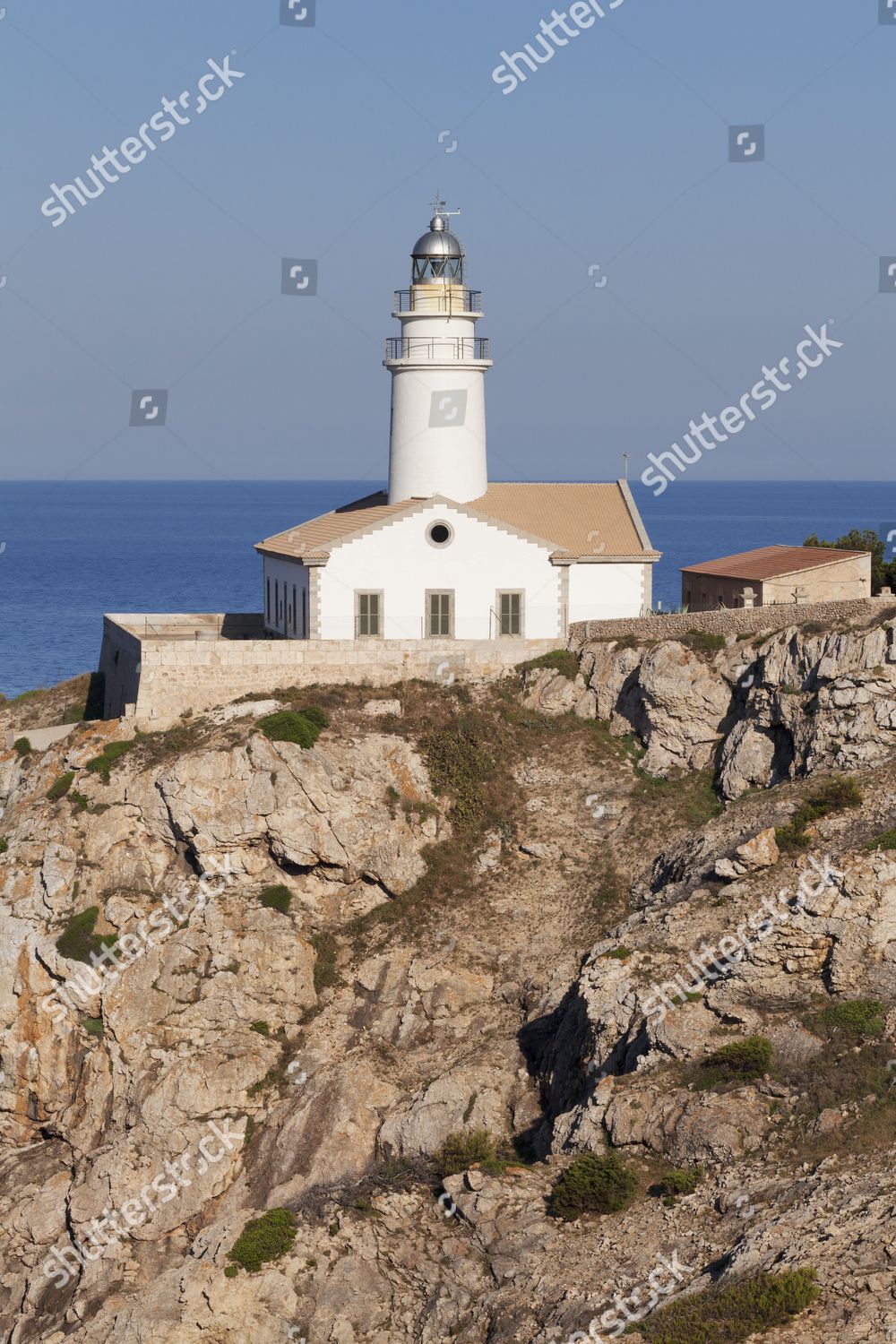 Capdepera Lighthouse Punta De Capdepera Majorca Editorial Stock Photo ...