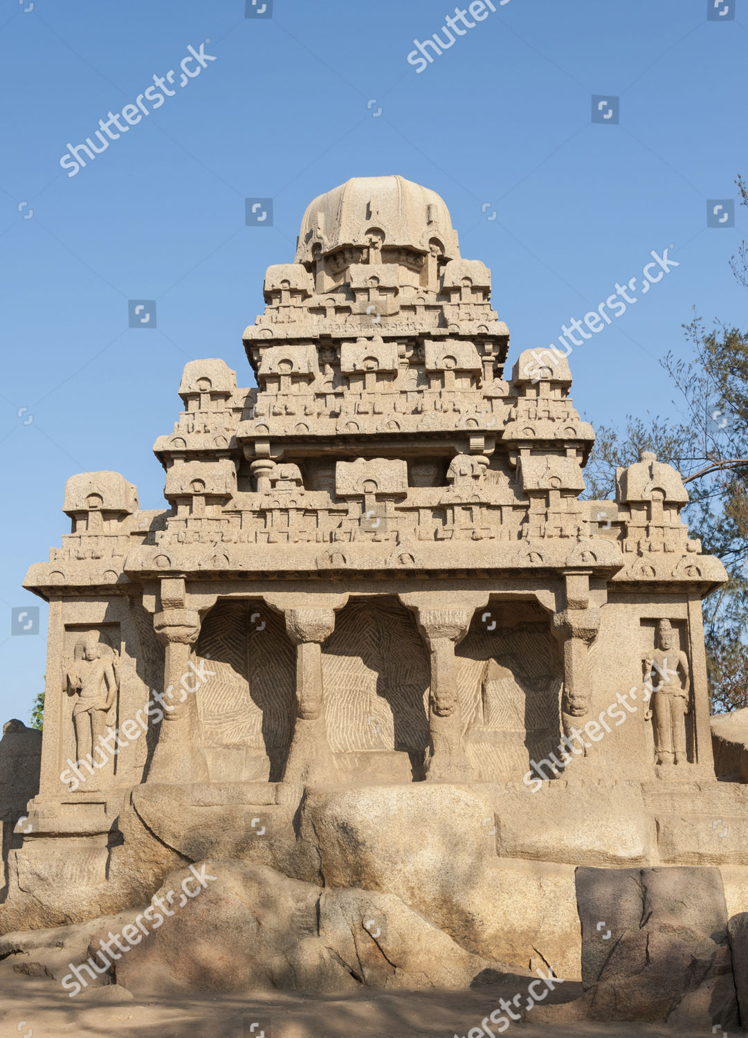 Temple Pancha Rathas Mahabalipuram Tamil Nadu Editorial Stock Photo ...