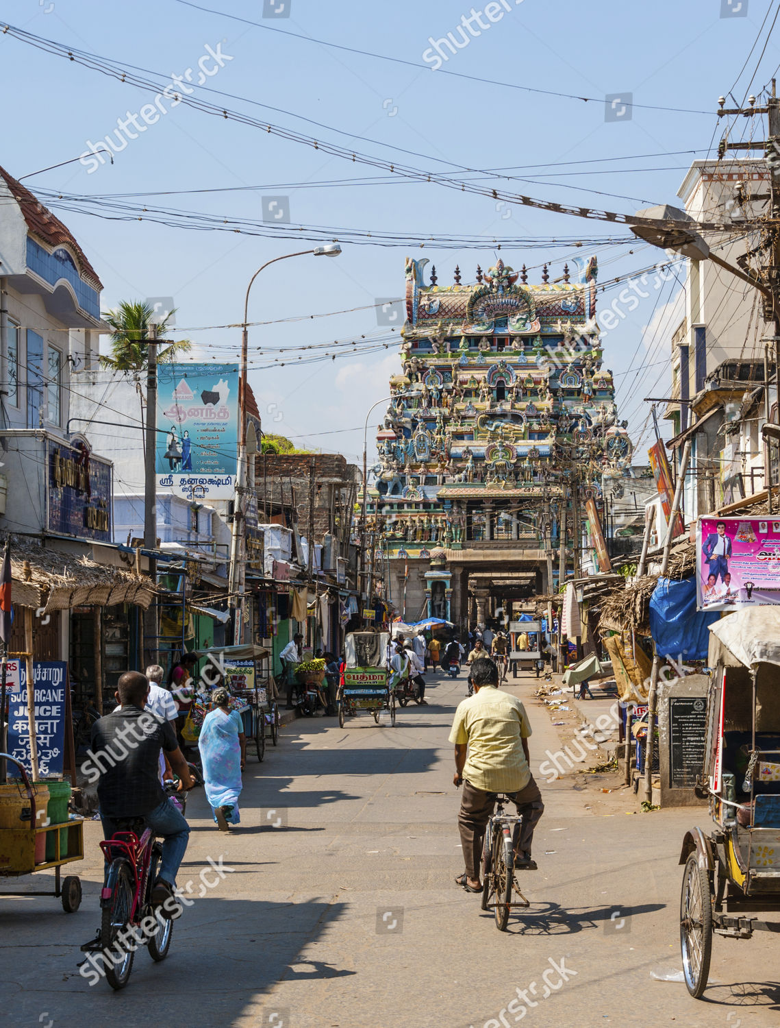Street Scene Temple Tiruchirappalli Tamil Nadu Editorial Stock Photo ...
