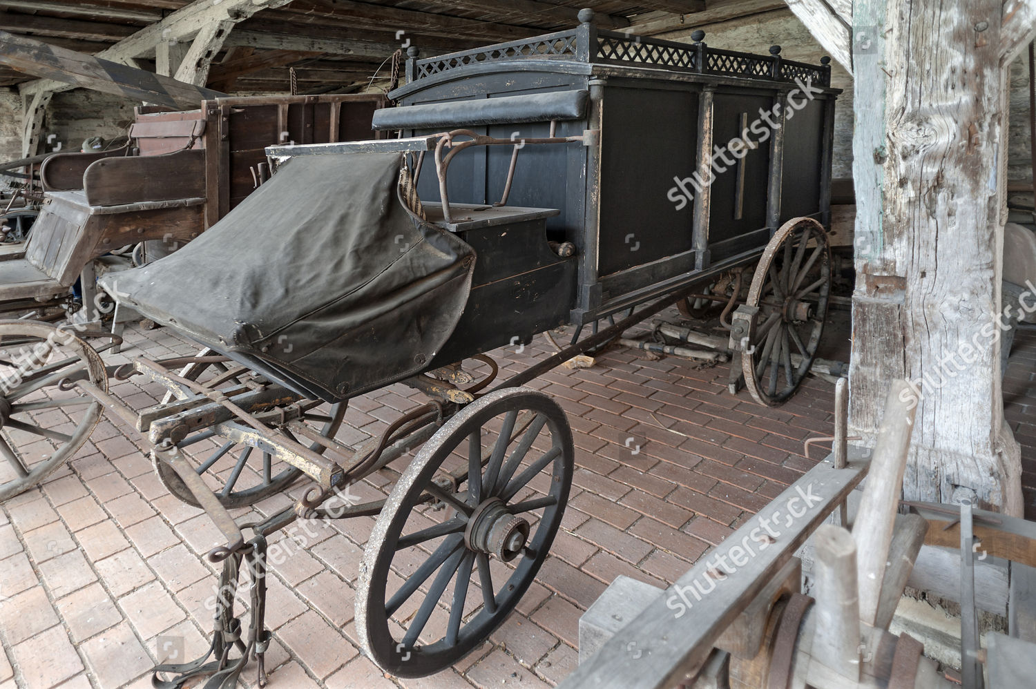 Old Horsedrawn Hearse Circa 1900 Freilandmuseum Editorial Stock Photo ...