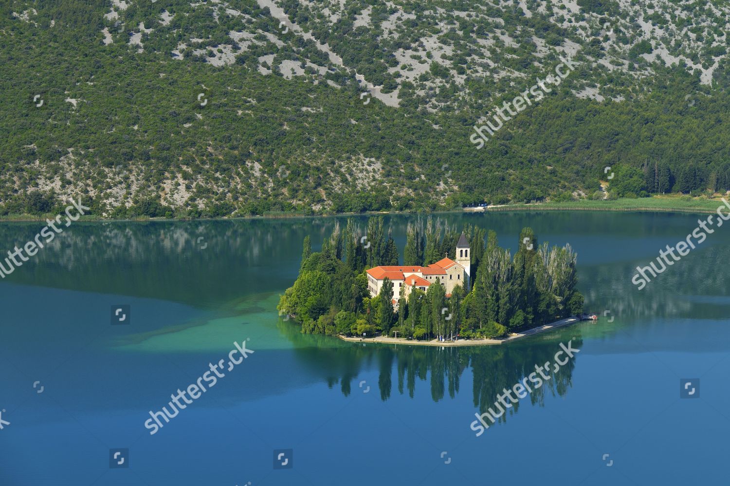 Roman Catholic Franciscan Monastery Visovac Krka Editorial Stock Photo ...