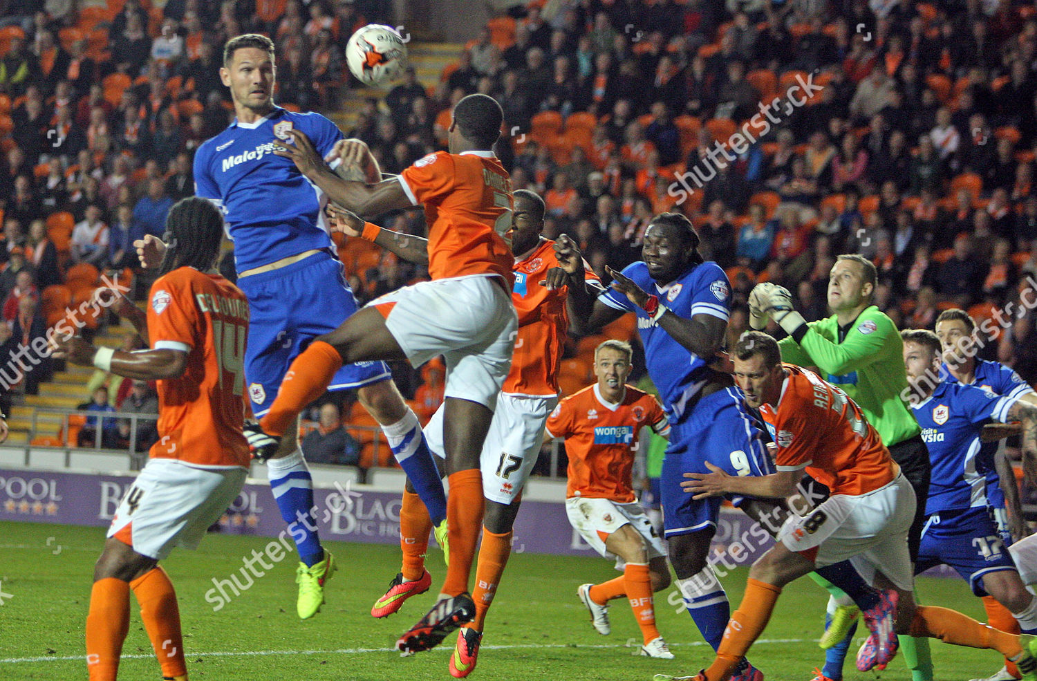 Sean Morrison Cardiff Goes Close Header Editorial Stock Photo - Stock ...
