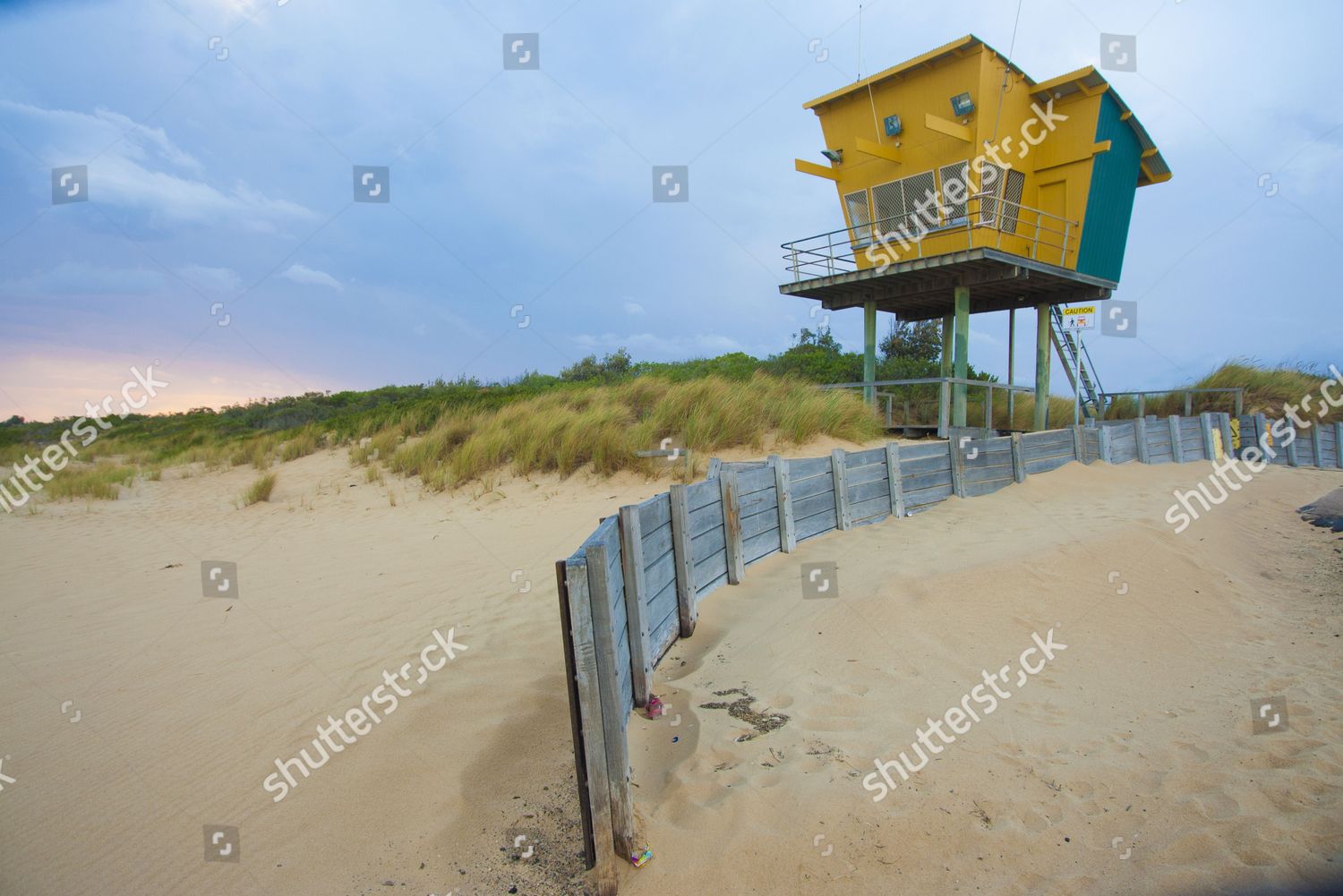 Lifeguard Lookout Tower On Beach Lakes Editorial Stock Photo - Stock ...