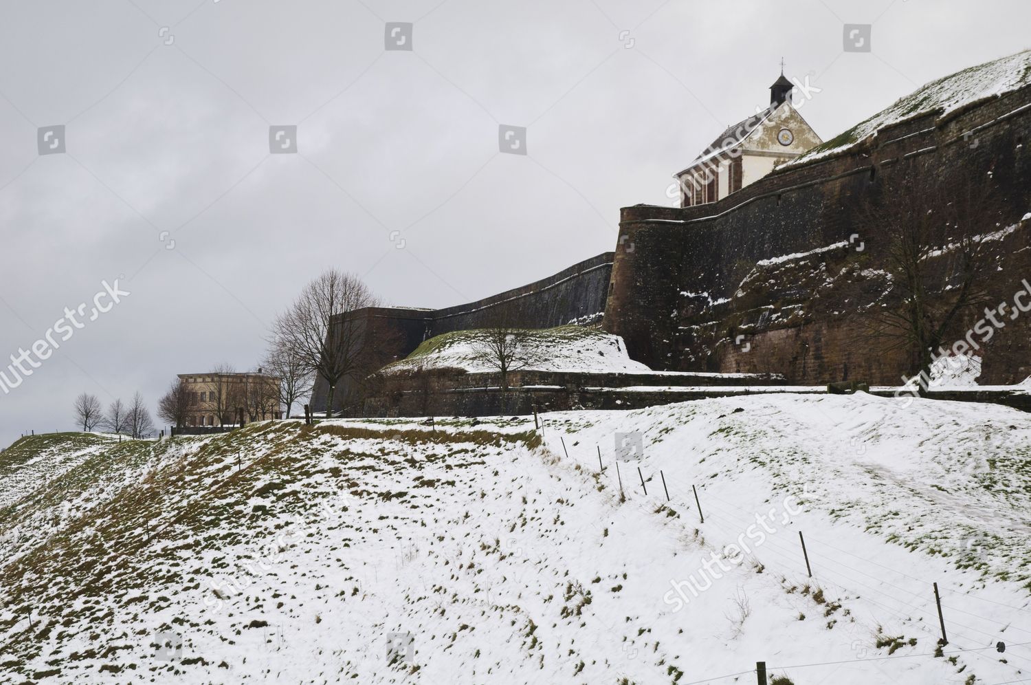 View Citadel Snow Citadelle De Bitche Editorial Stock Photo - Stock ...