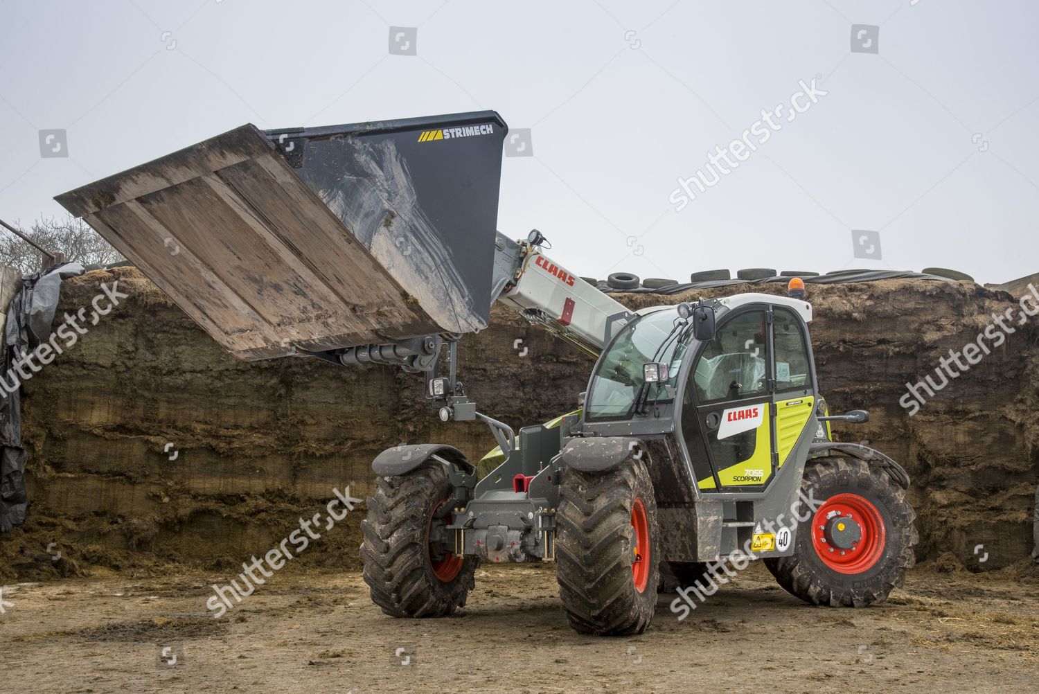 Claas Scorpion 7055 Telehandler Silage Clamp Editorial Stock Photo ...