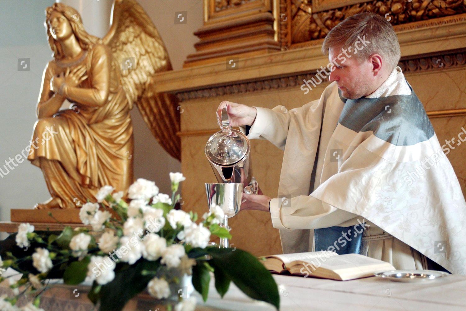 Lutherian Priest Administering Holy Communion Editorial Stock Photo ...