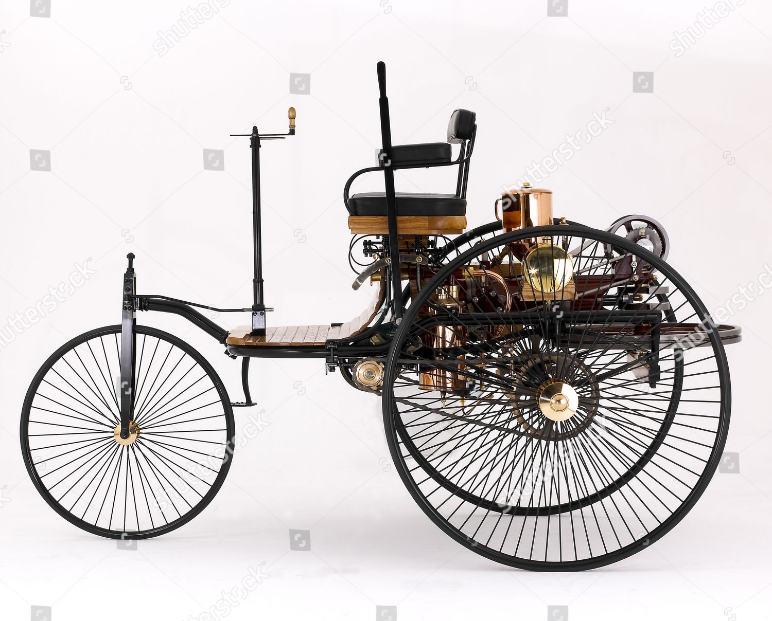 1885 Benz Three Wheeler White Studio Editorial Stock Photo - Stock ...