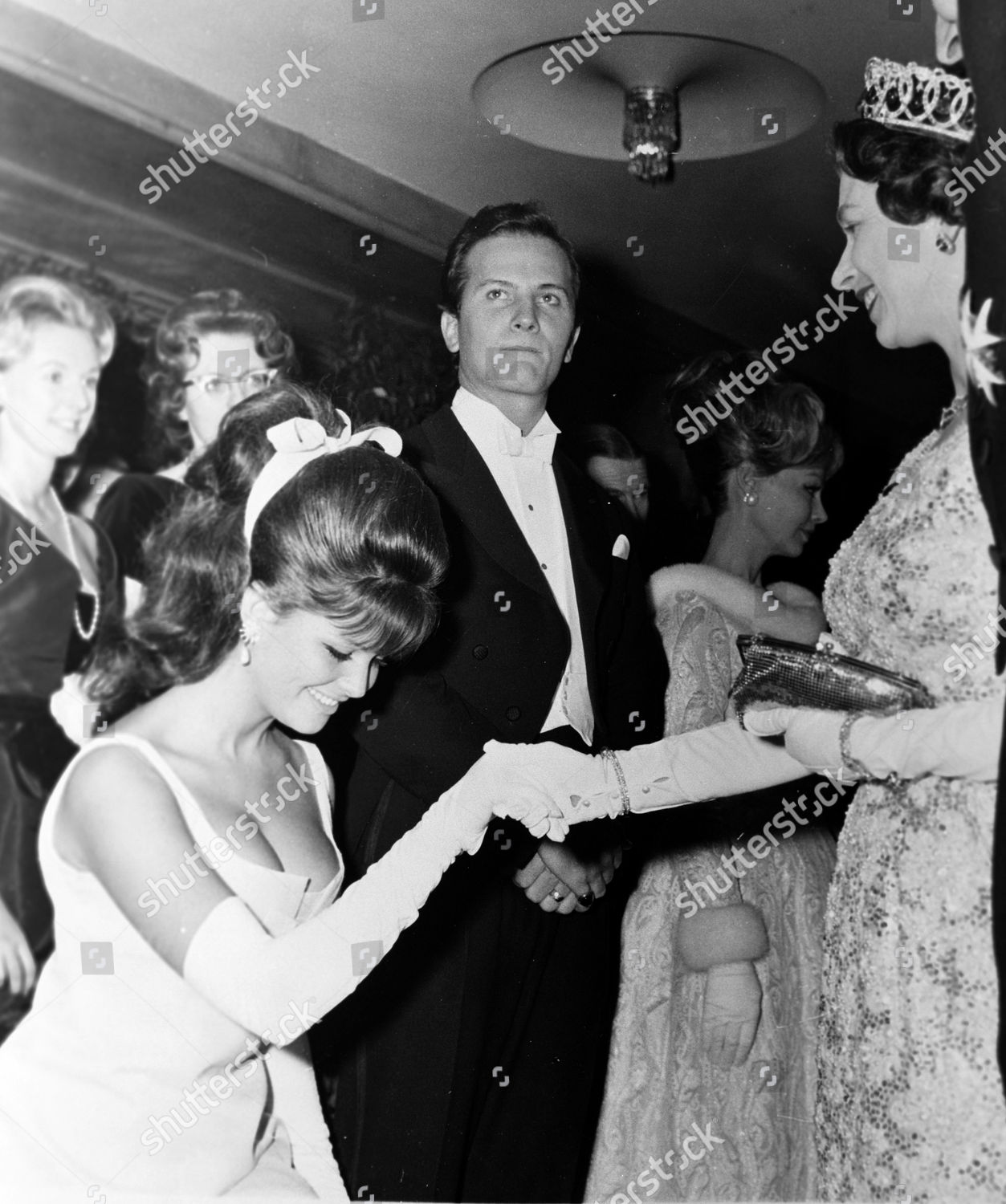 Claudia Cardinale Pat Boone Queen Elizabeth Editorial Stock Photo ...