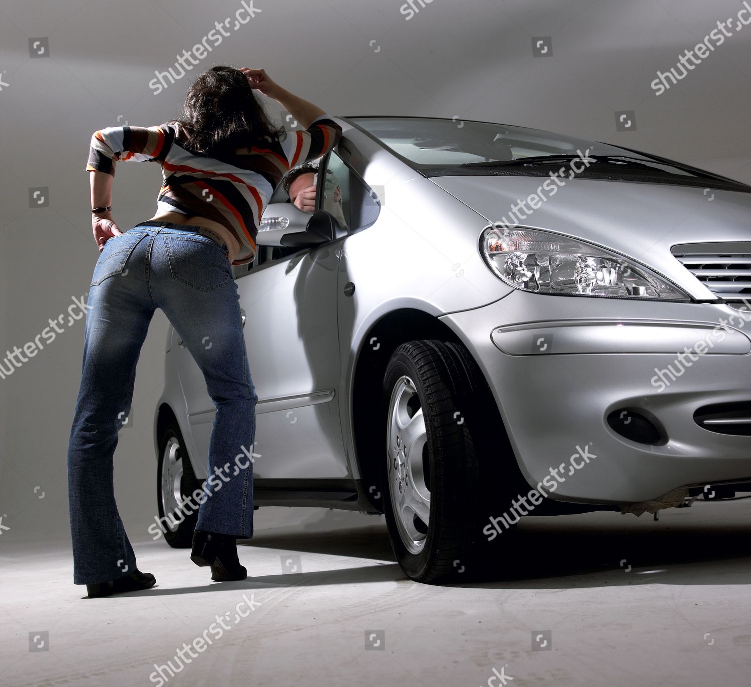 Prostitute Discussing Terms Curb Crawler Editorial Stock Photo - Stock Image | Shutterstock